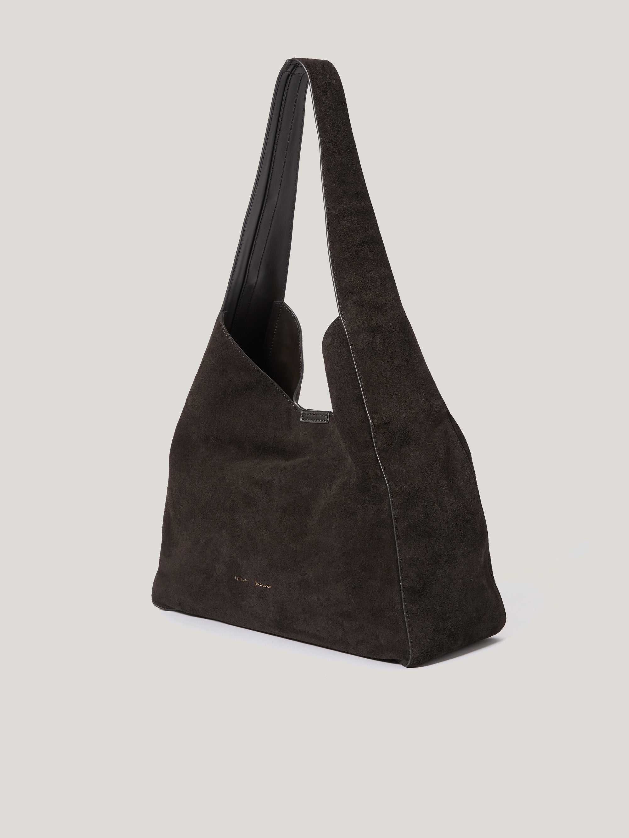 Heckfield Suede Tote | Chocolate – Jigsaw