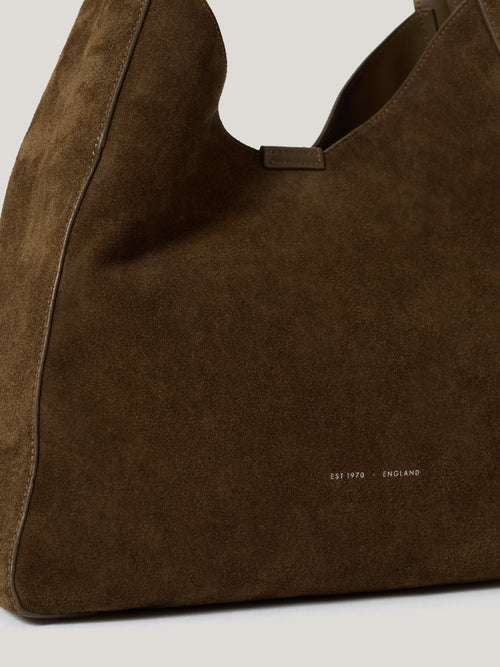 Heckfield Suede Tote | Khaki – Jigsaw