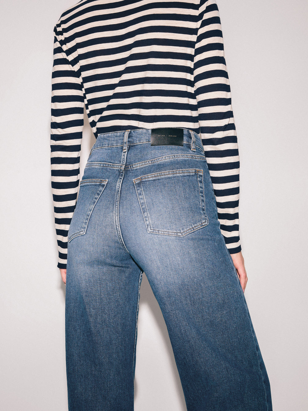 Balfour Long Wide Leg Jean | Vintage Mid Blue – Jigsaw