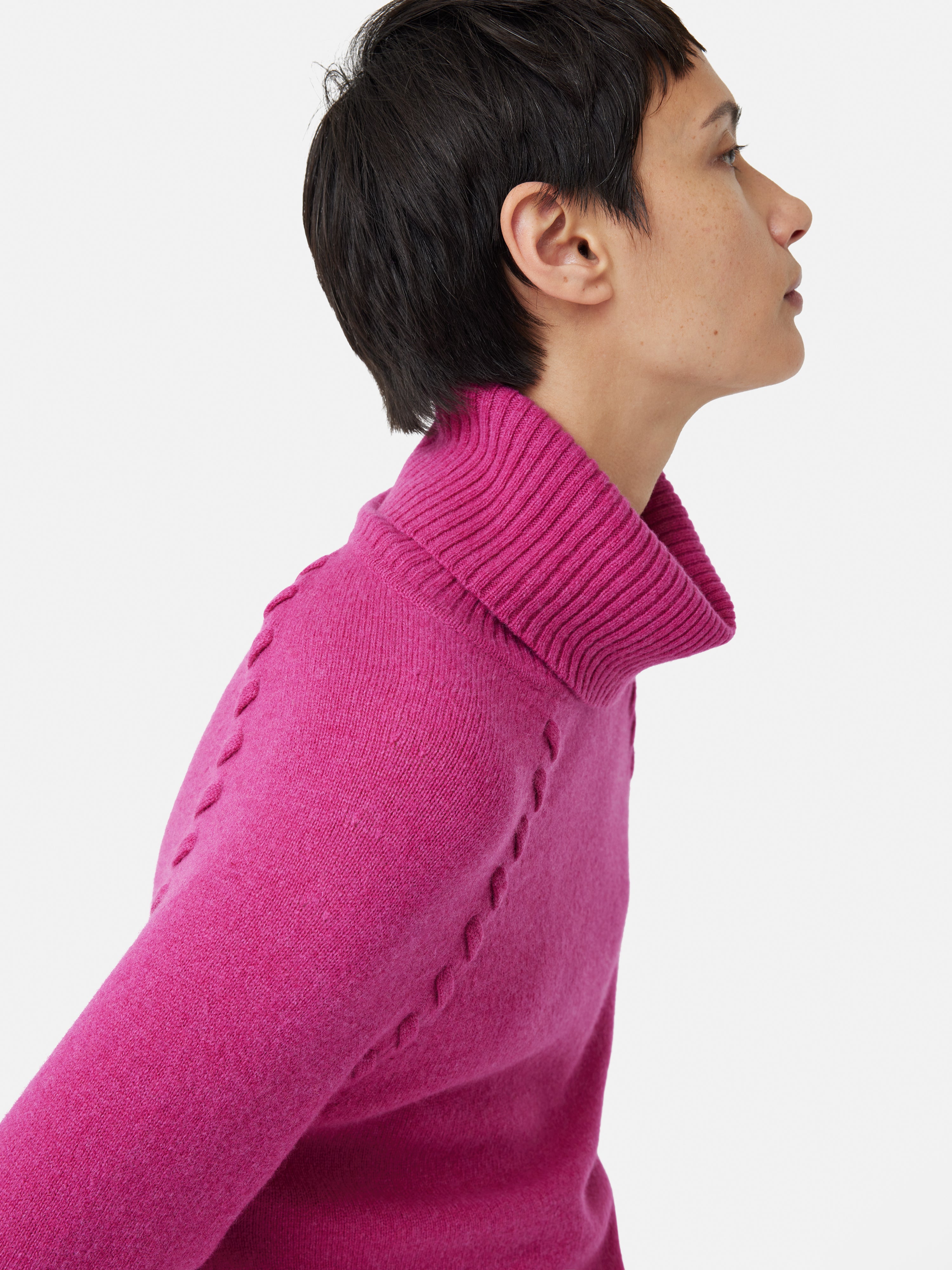 Merino Scoop Hem Jumper | Pink – Jigsaw