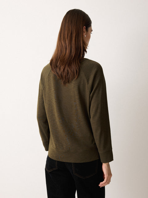 Cotton Luxe Raglan Tee | Shadow Forest – Jigsaw
