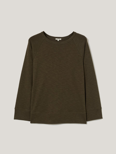 Cotton Luxe Raglan Tee | Shadow Forest – Jigsaw