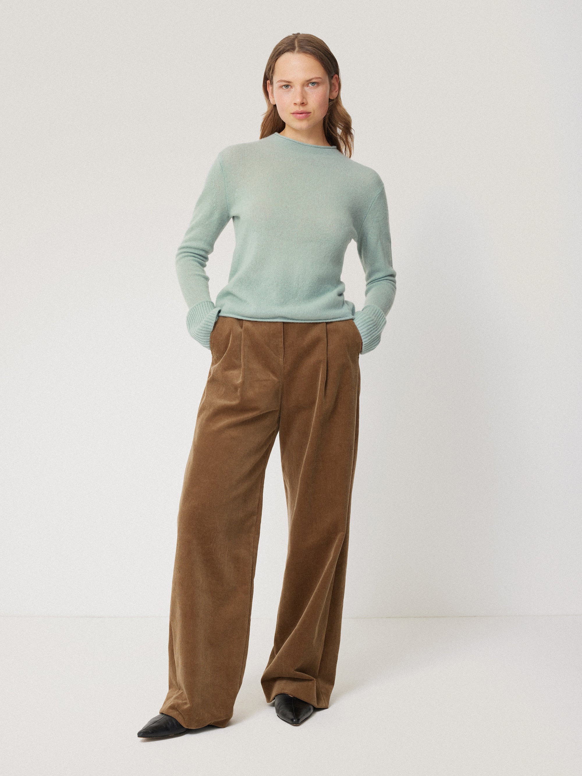 Cloud Cashmere Eldon Jumper | Blue Haze – Jigsaw