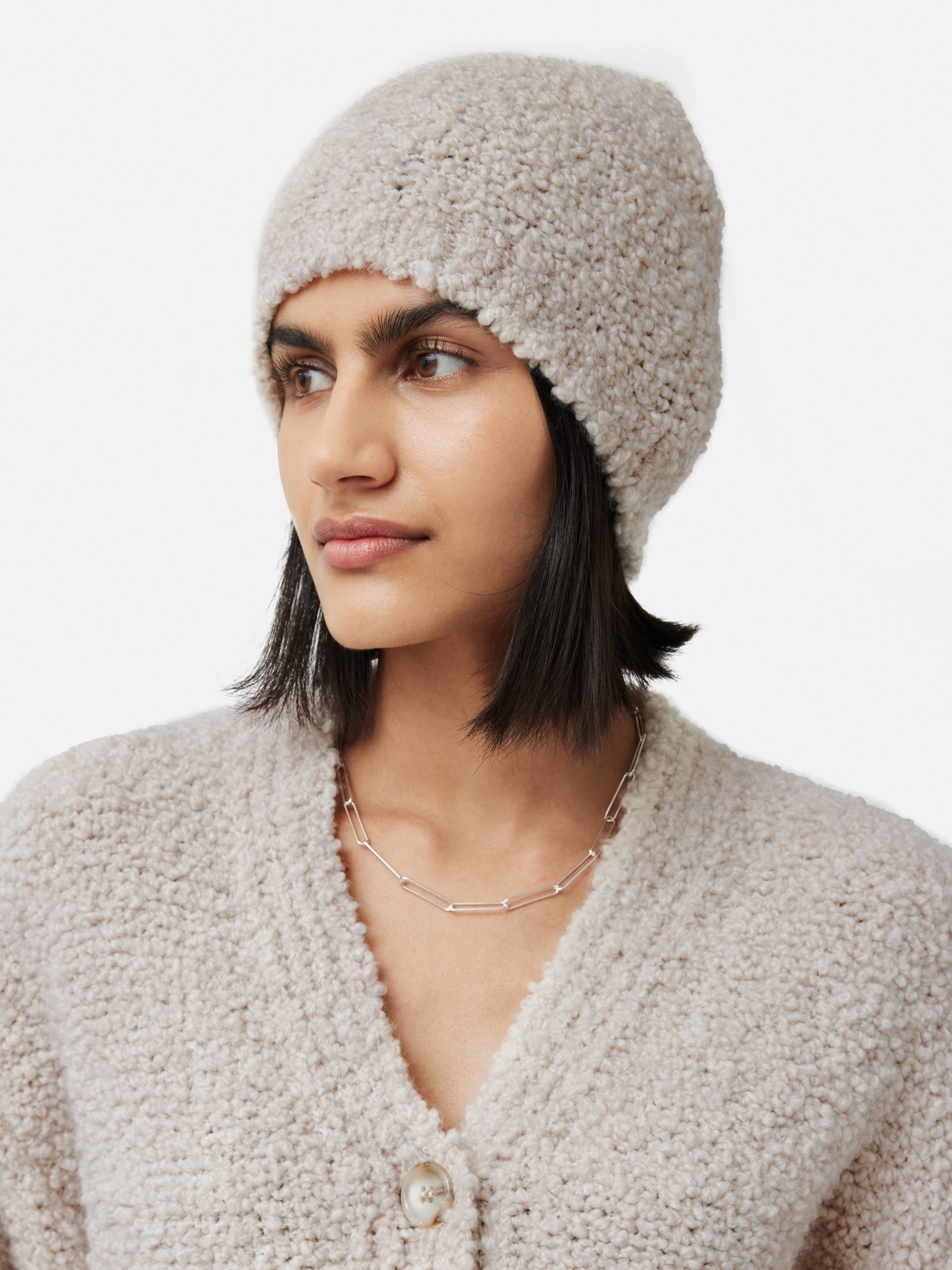 Boucle Beanie | Cream – Jigsaw