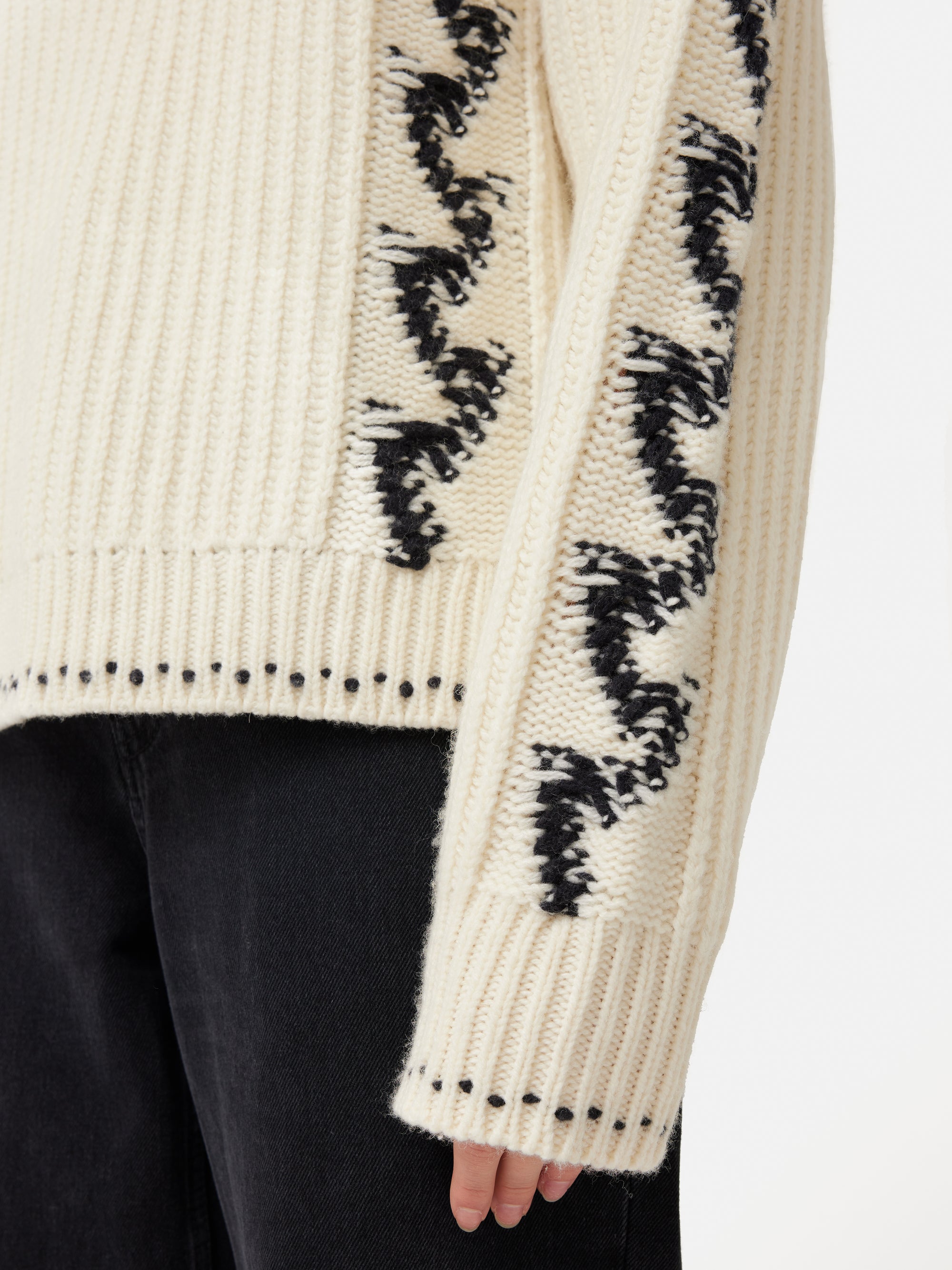 Chevron Ski Jumper | Cream – Jigsaw