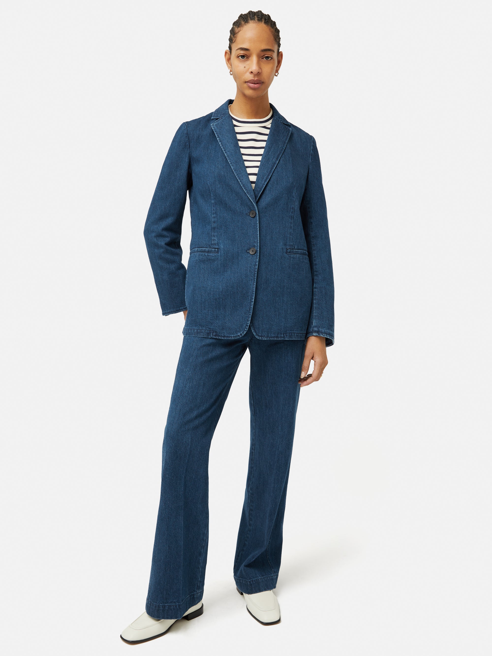Denim Tailored Jacket | Indigo – Jigsaw