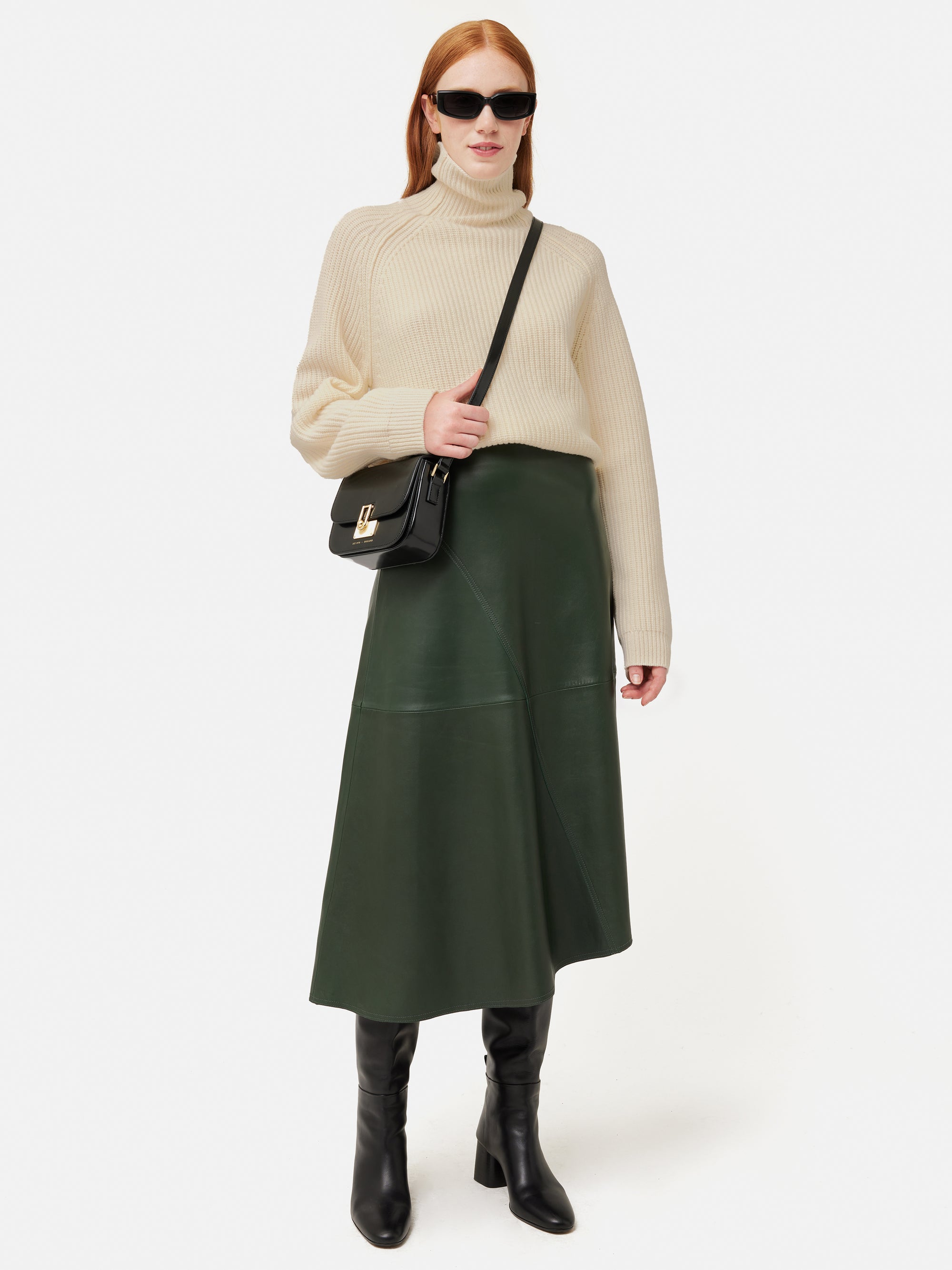 Merino Fishermans Rib Jumper | Cream – Jigsaw