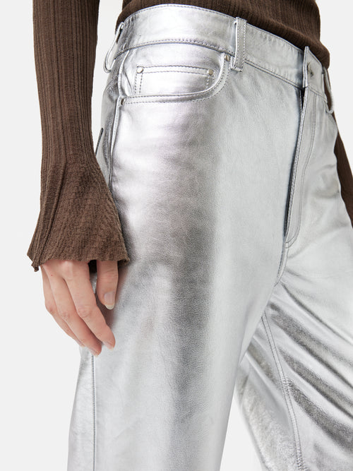 Leather Regent Jean | Silver – Jigsaw