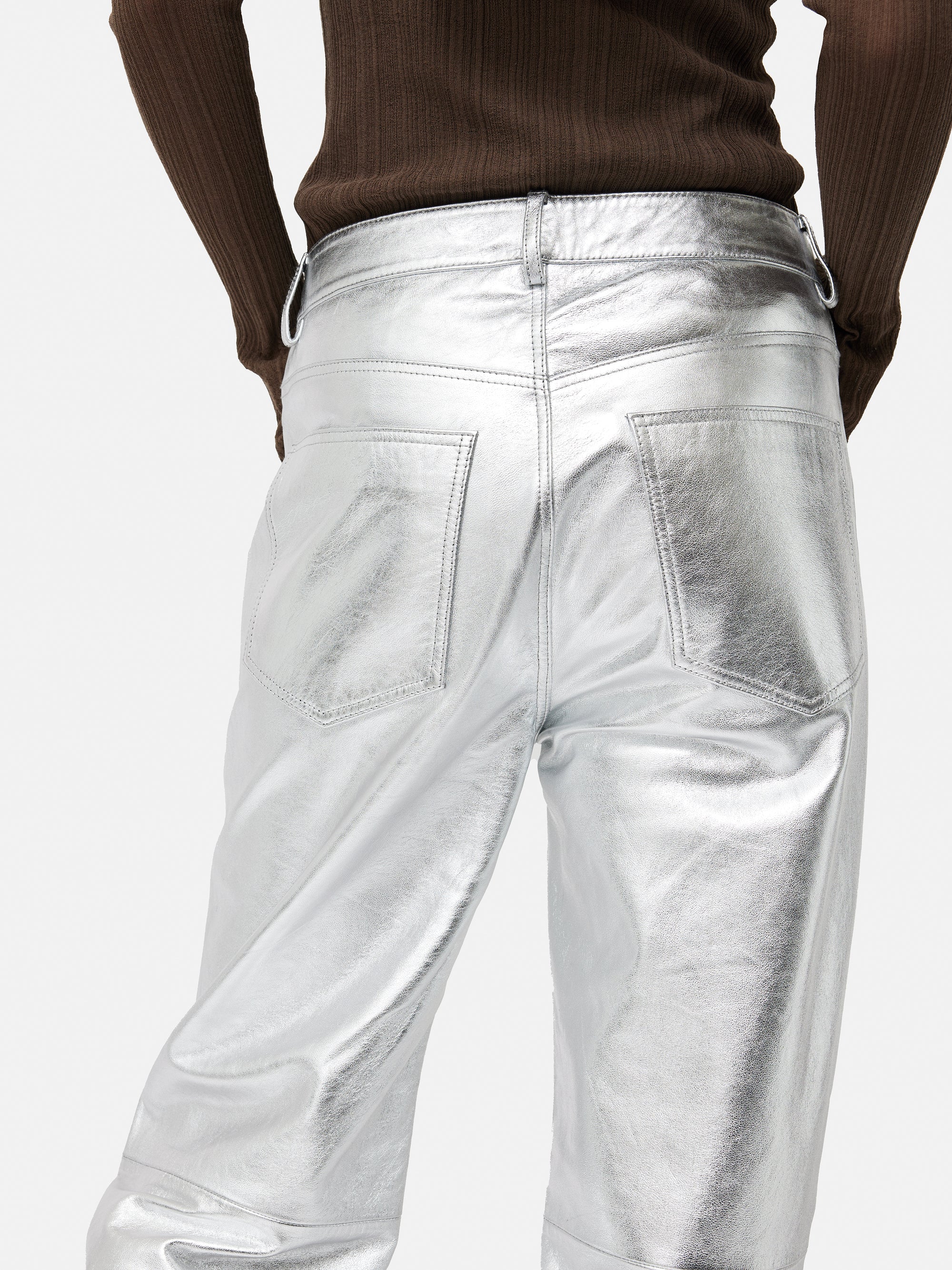Leather Regent Jean | Silver – Jigsaw