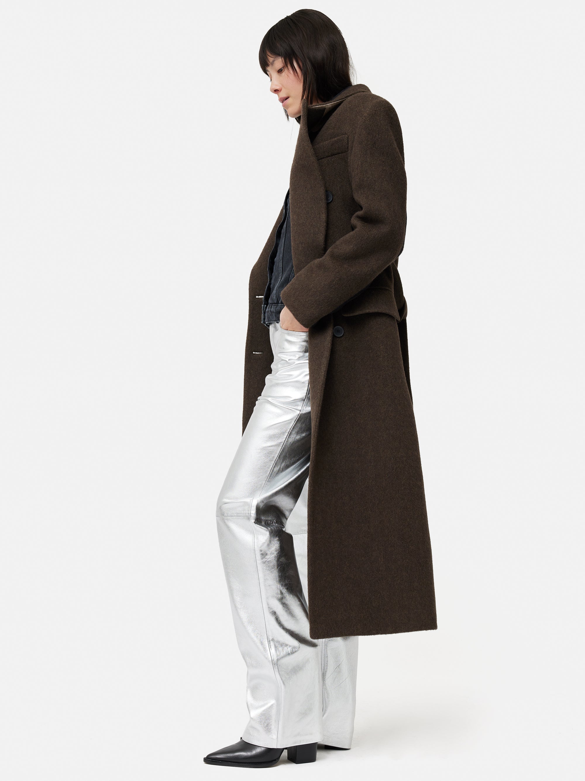 Leather Regent Jean | Silver – Jigsaw