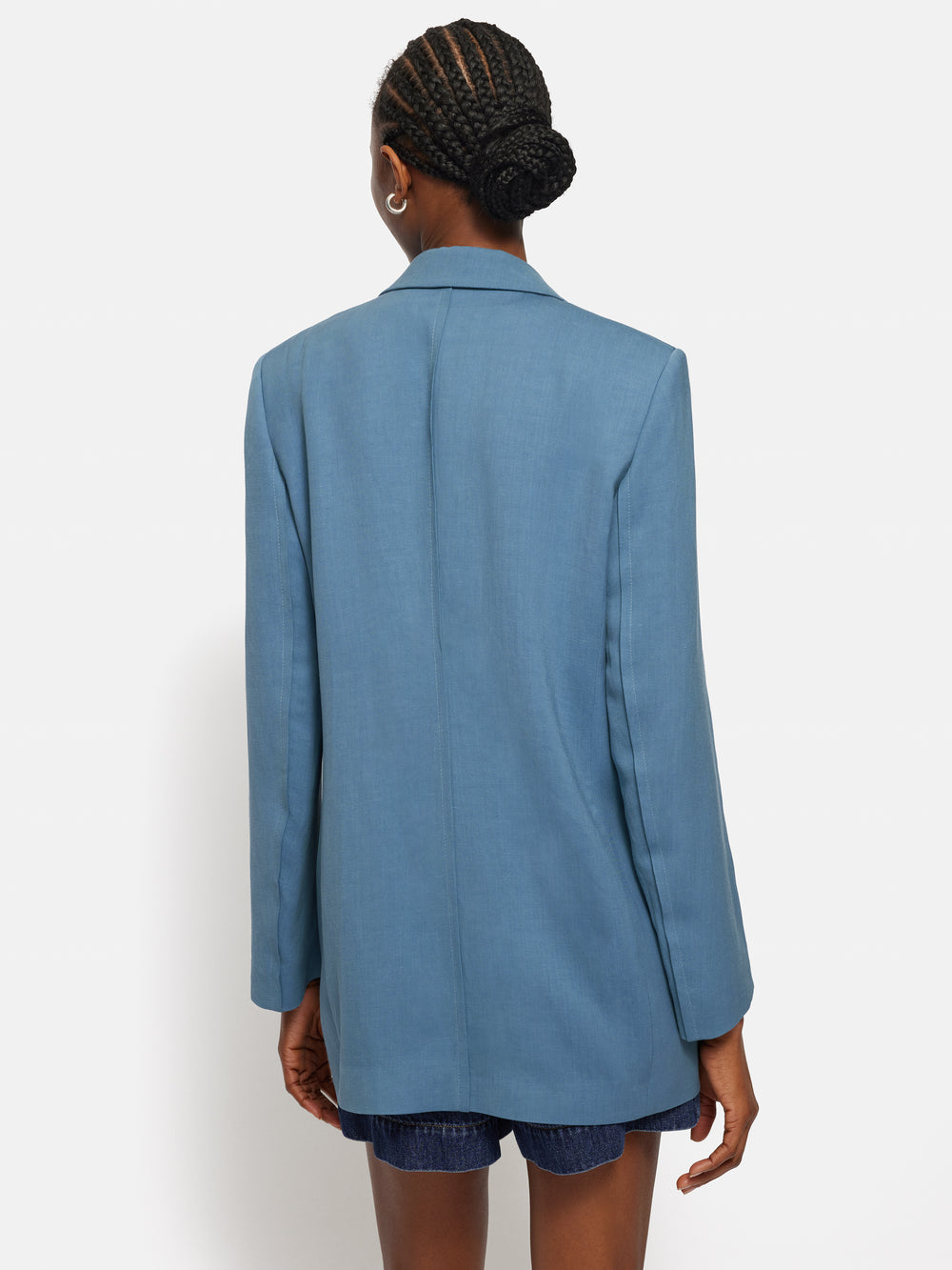 Italian Linen Gibson Blazer | Blue – Jigsaw