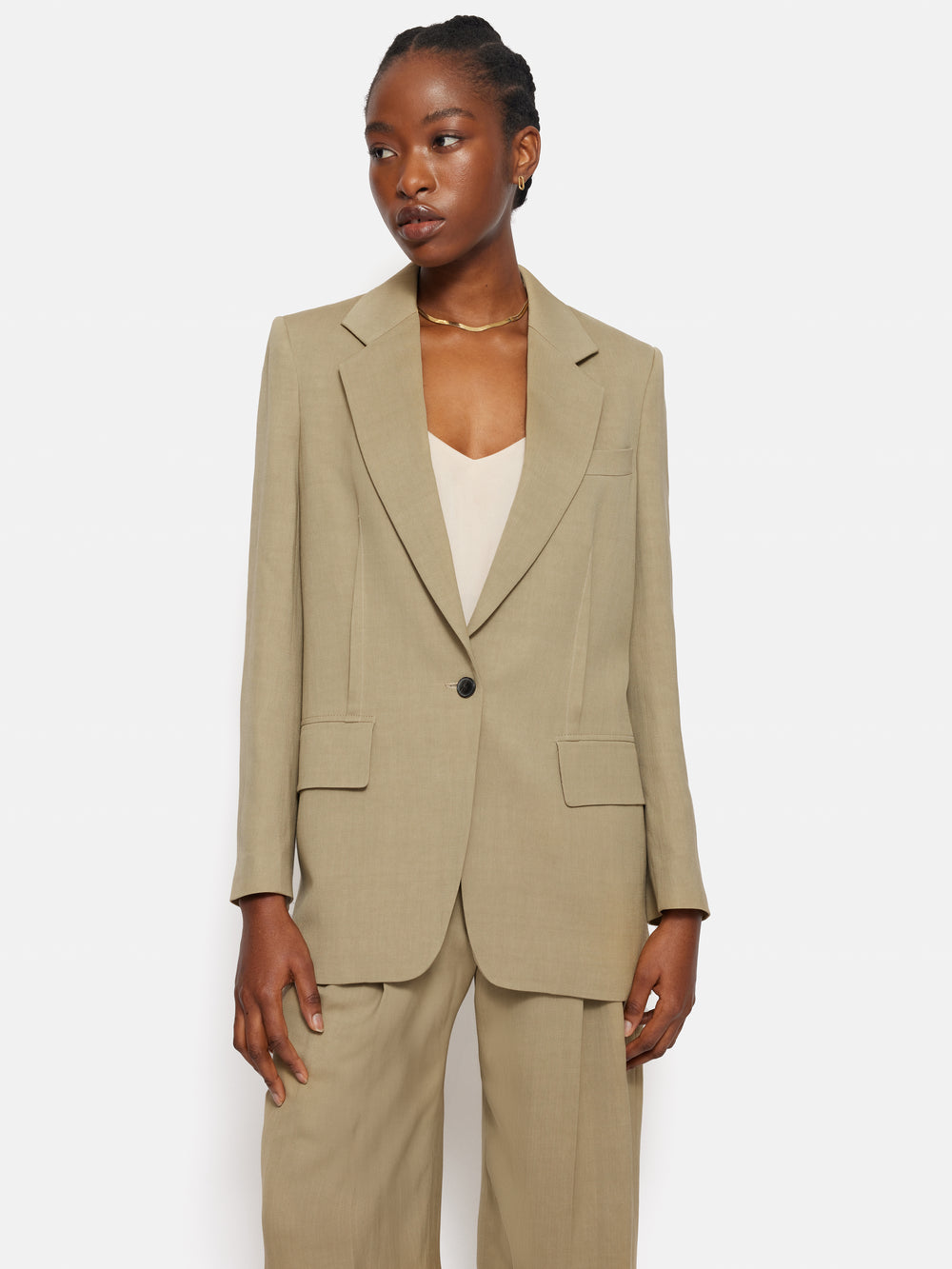 Italian Linen Gibson Blazer | Sand – Jigsaw