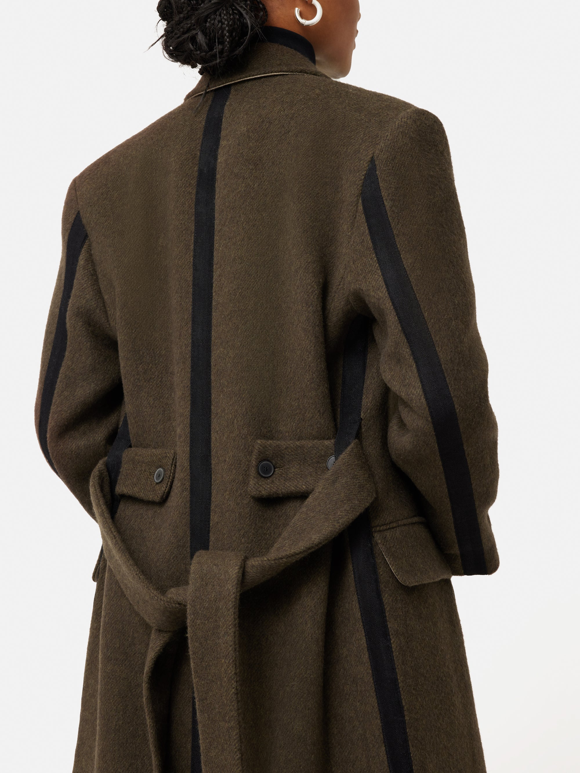 Italian Wool Maxi Coat | Brown – Jigsaw