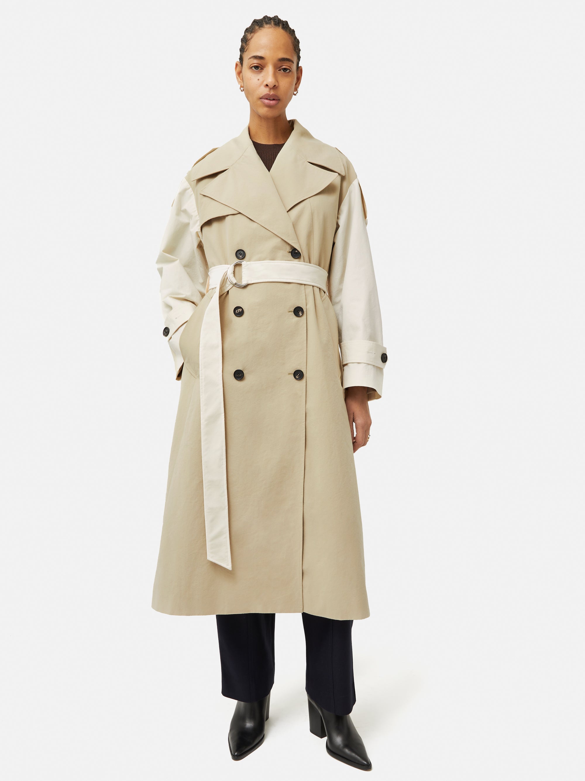 Panelled Trench Coat | Multi – Jigsaw