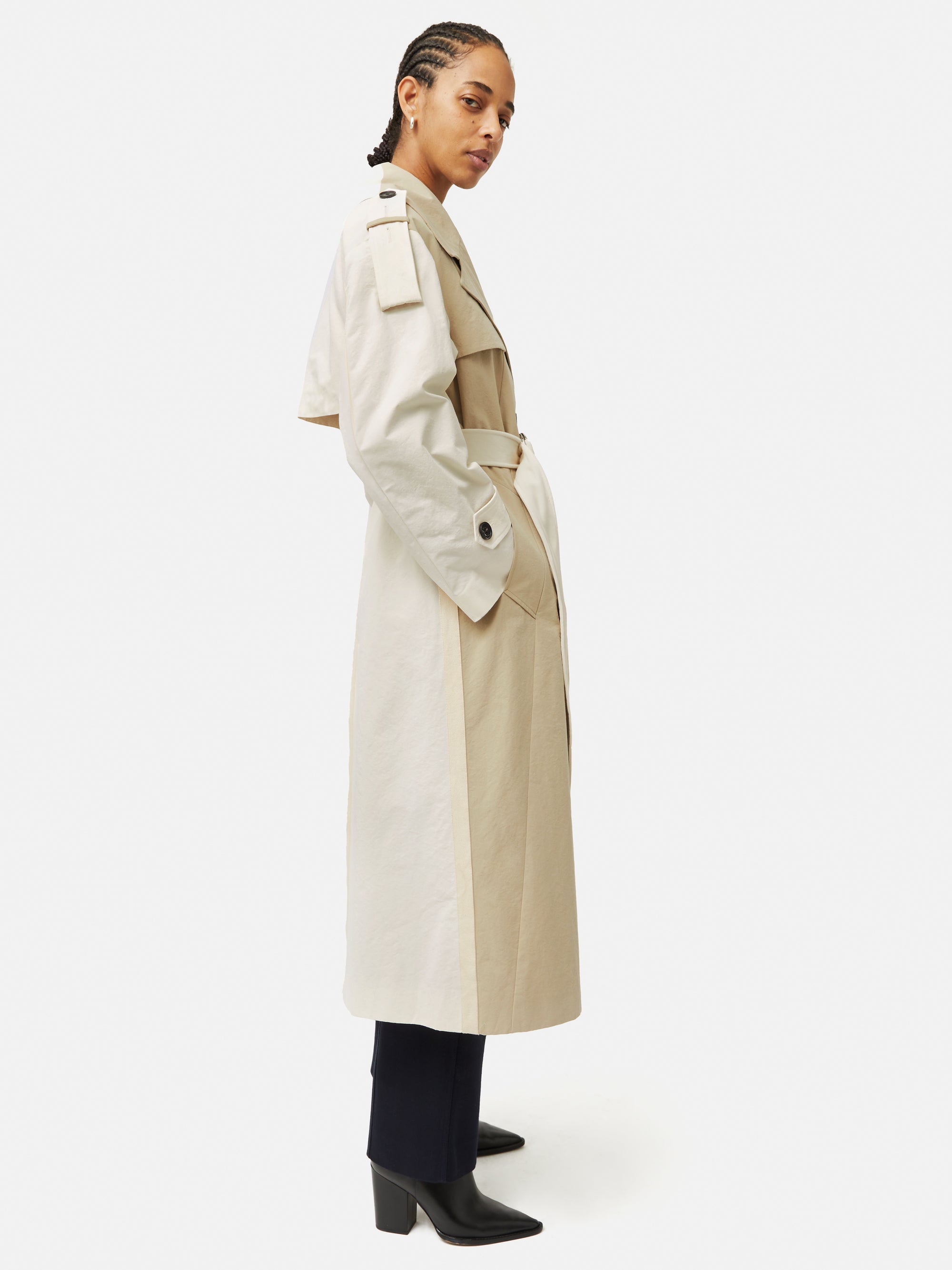 Panelled Trench Coat | Multi – Jigsaw