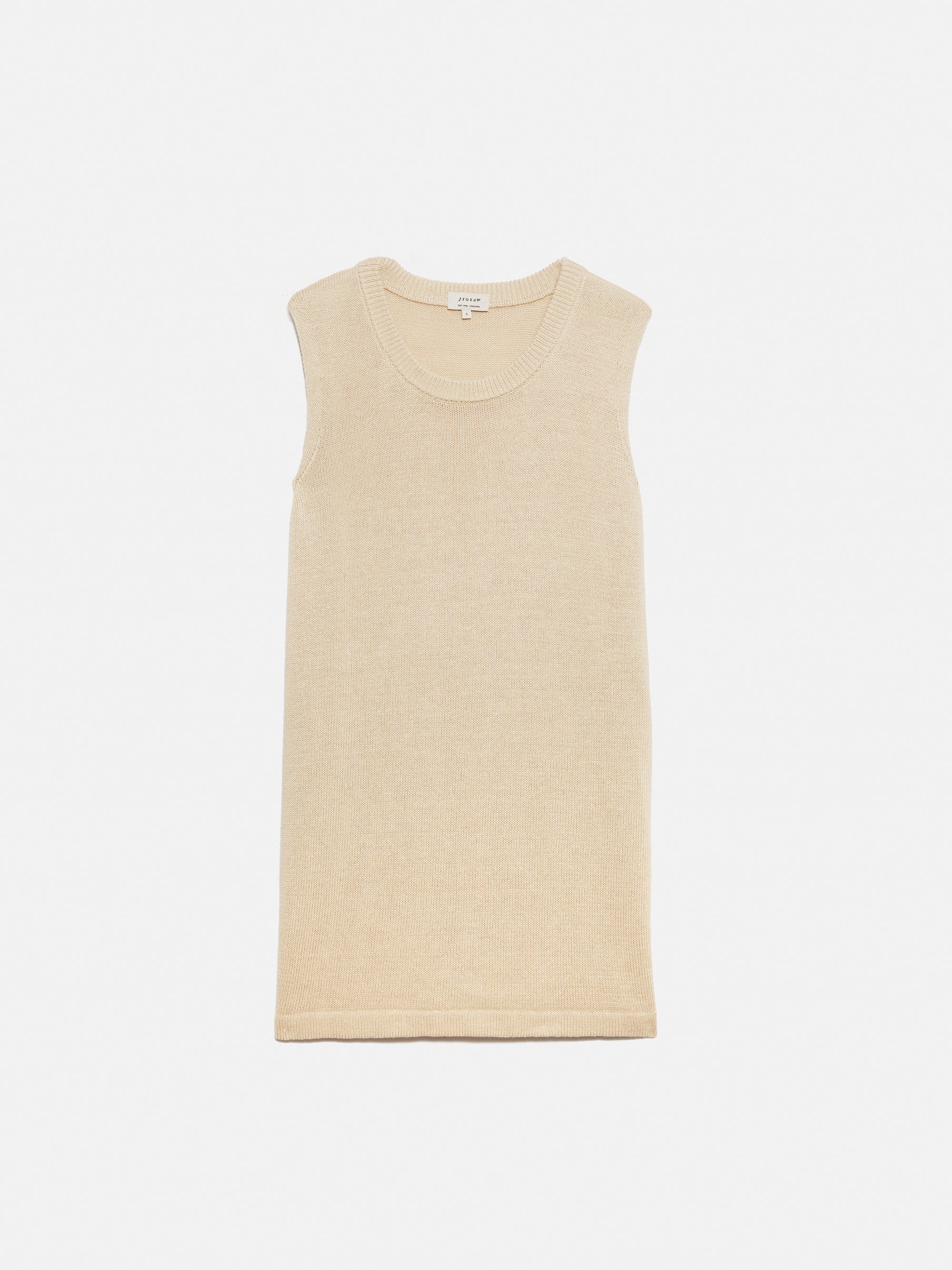 Linen Cotton Knitted Tunic | Cream – Jigsaw