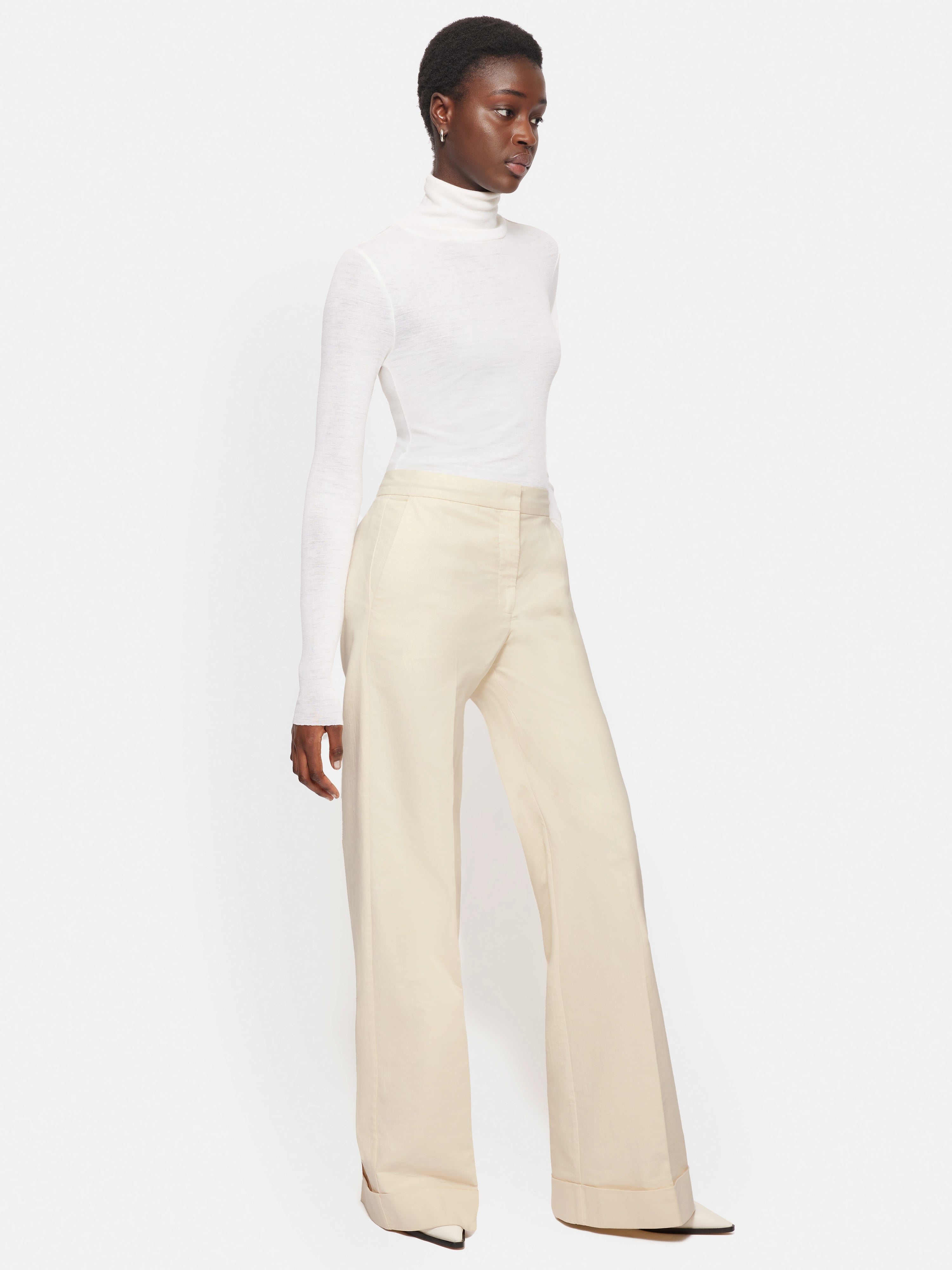 Roksanda Straight Leg Trouser | Cream – Jigsaw