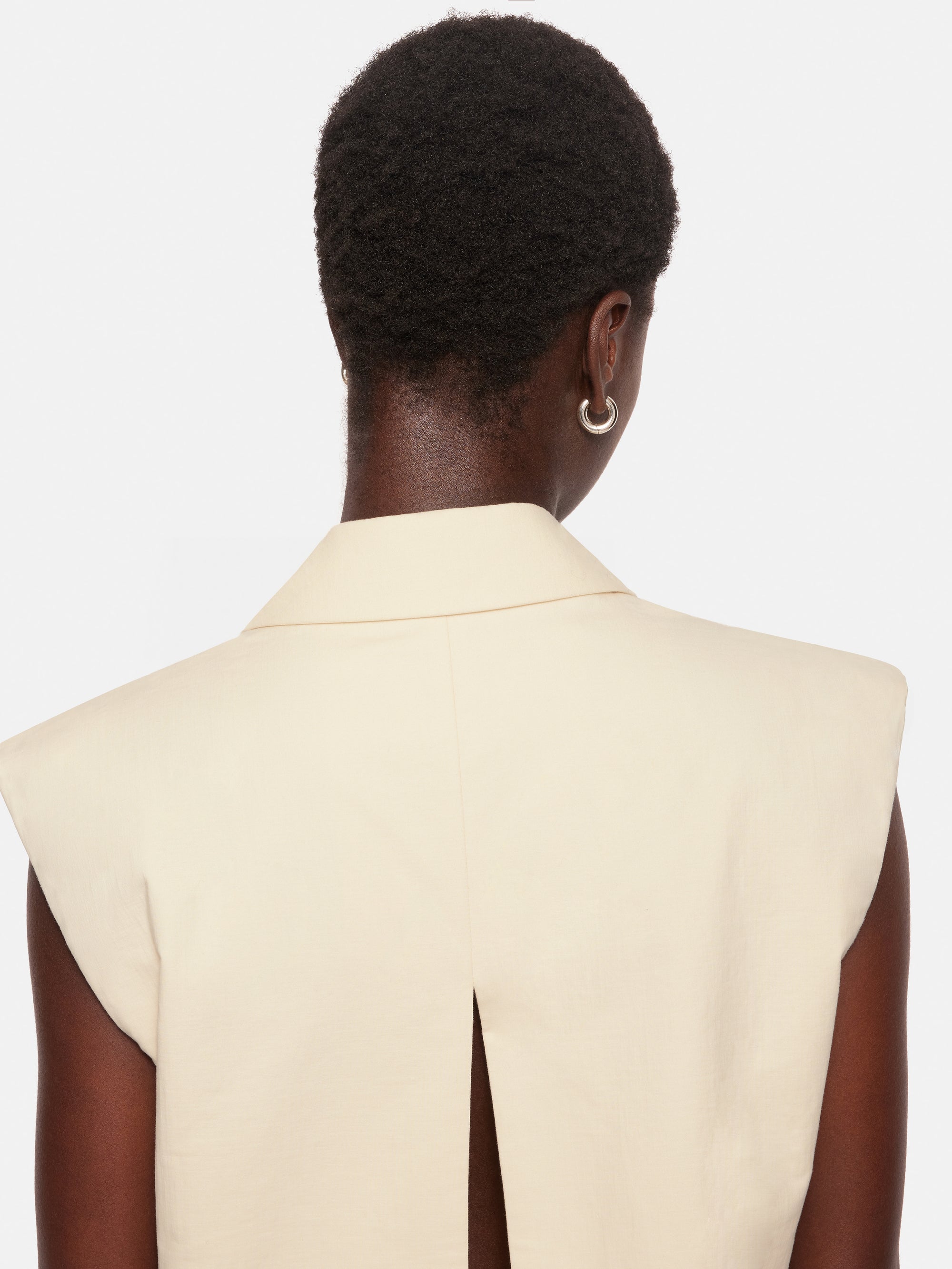 Roksanda Sleeveless Blazer | Cream – Jigsaw