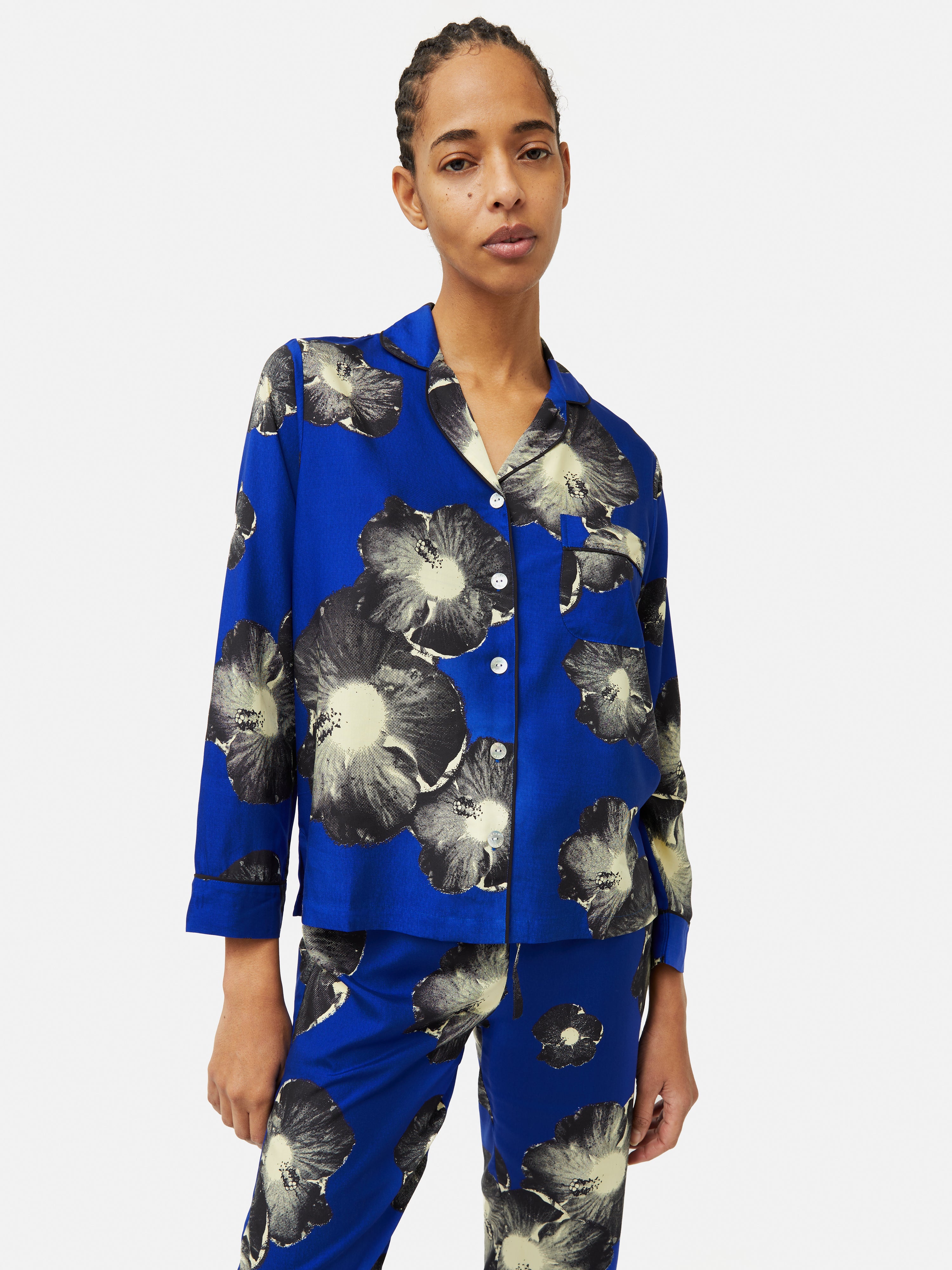 Digital Floral Modal Pyjama | Blue – Jigsaw