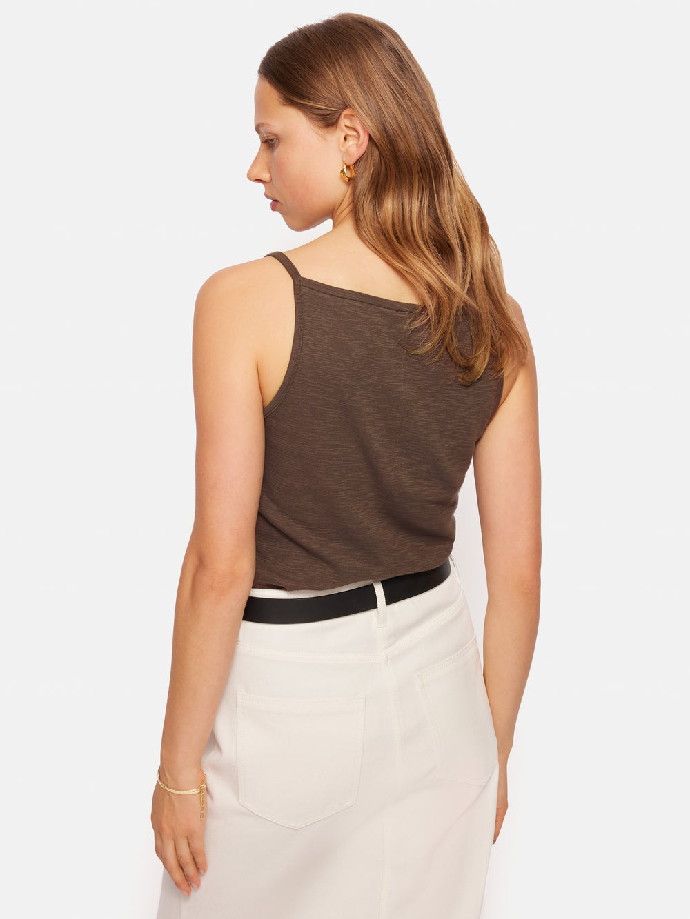 Cotton Luxe Tank | Brown – Jigsaw