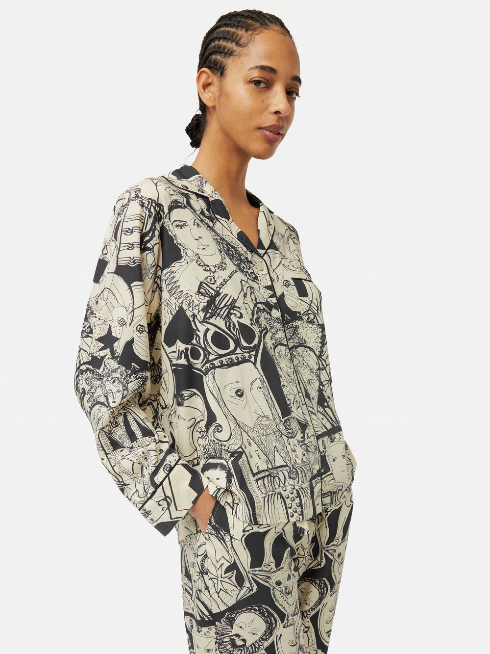 Kings & Queens Pyjama | Monochrome – Jigsaw