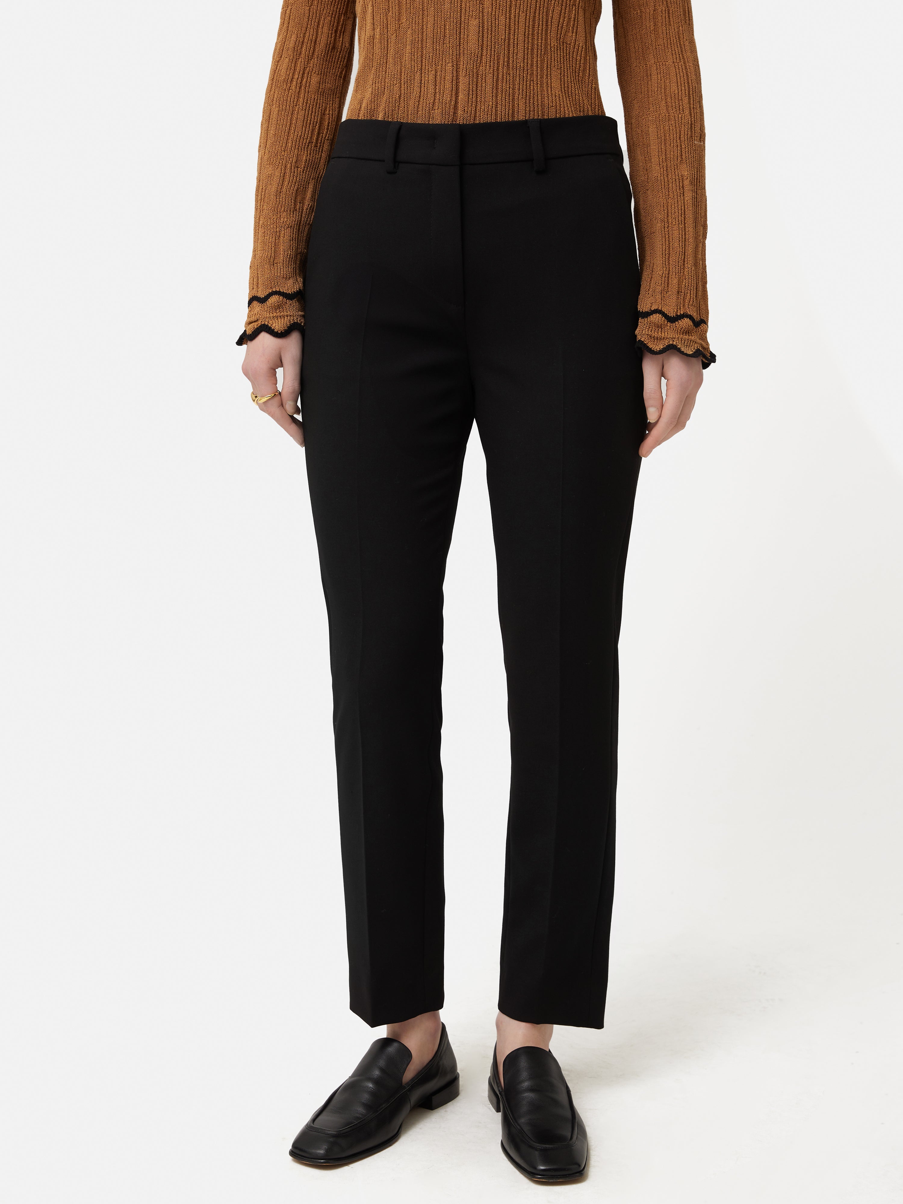 Modern Crepe Marden Trouser | Black – Jigsaw