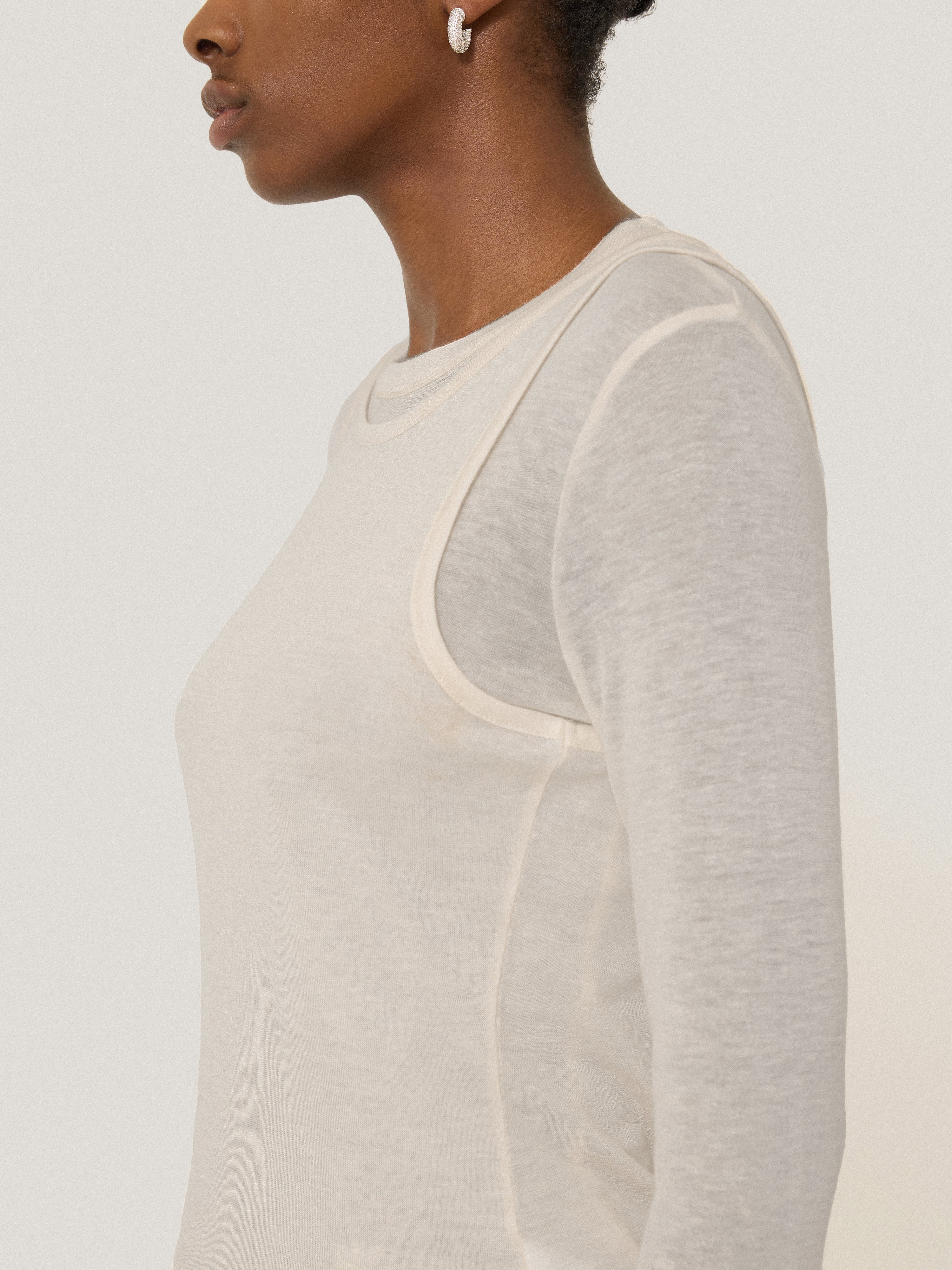 Layered 2-in-1 Top | Cream – Jigsaw