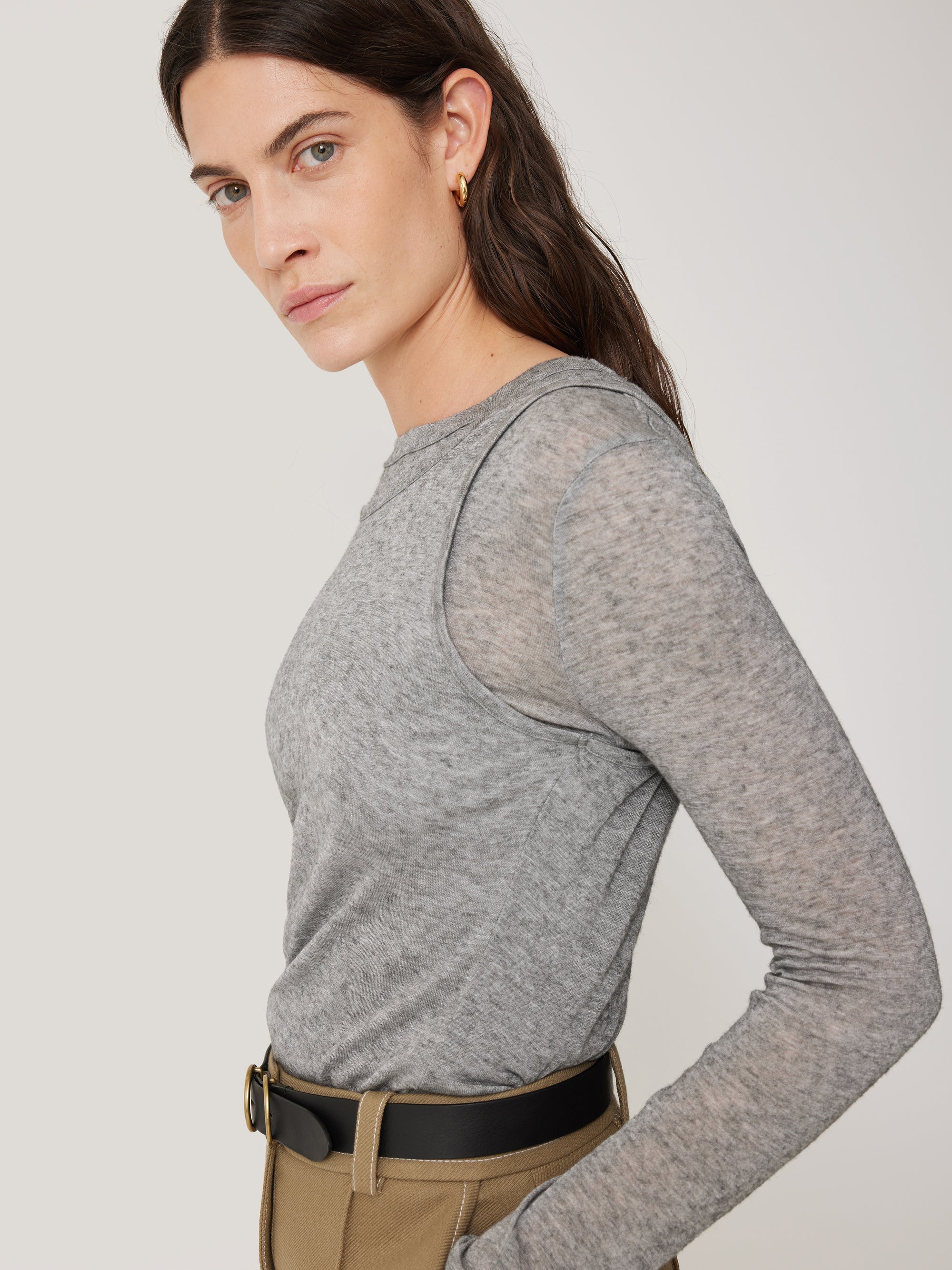 Layered 2-in-1 Top | Grey – Jigsaw