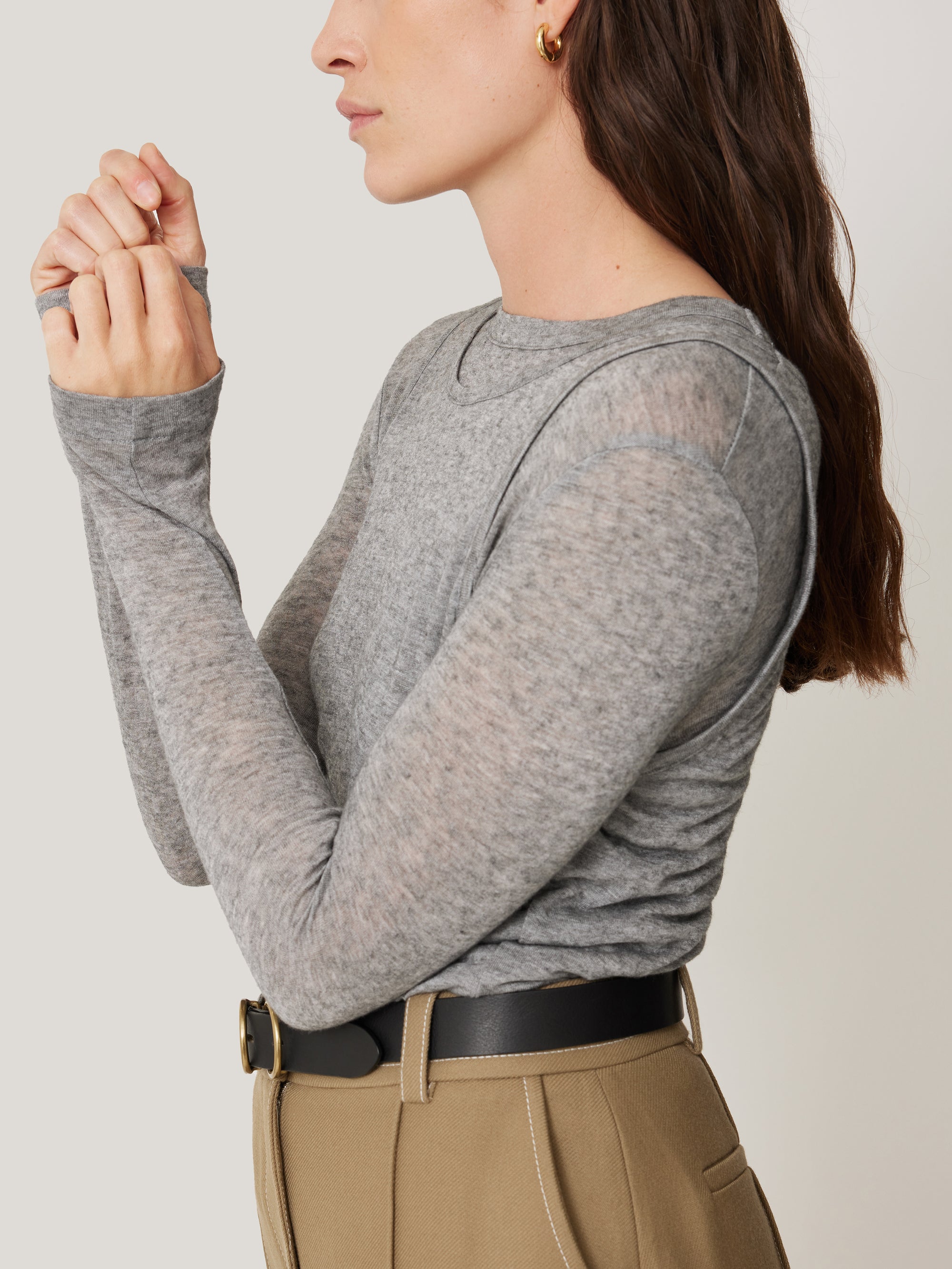 Layered 2-in-1 Top | Grey – Jigsaw