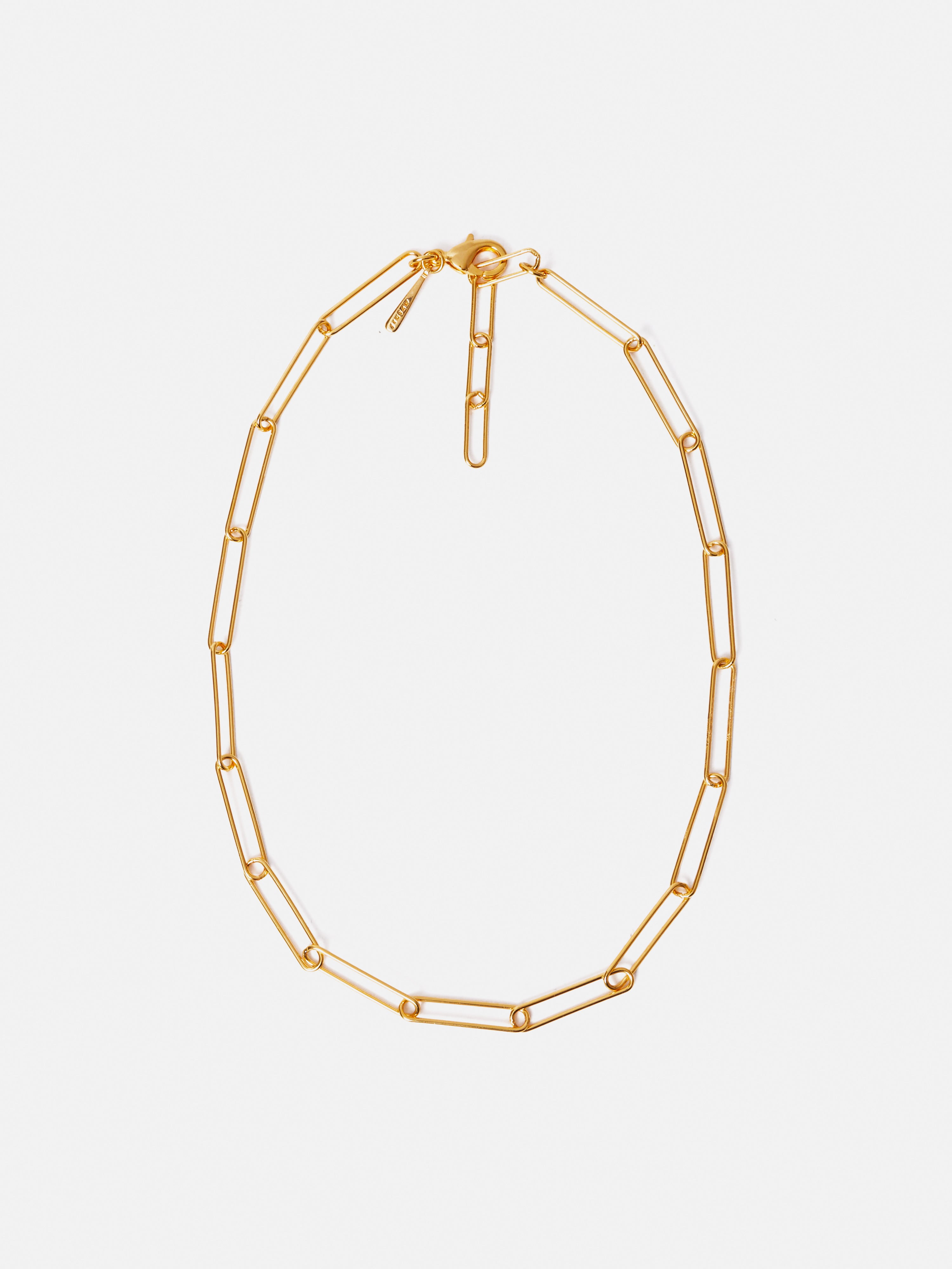 Paper Clip Chain Necklace | Gold – Jigsaw