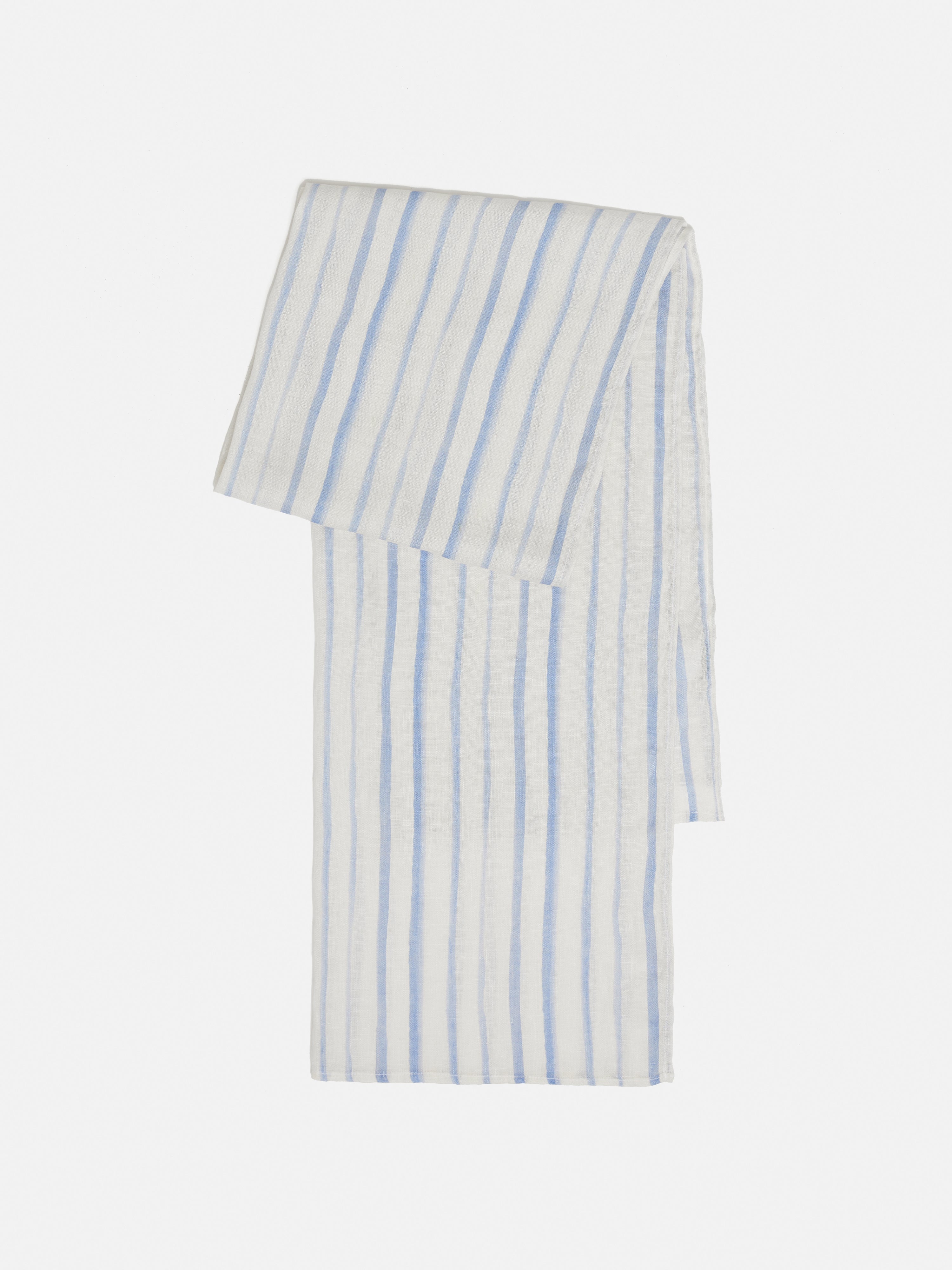 French Linen Stripe Scarf | Blue – Jigsaw