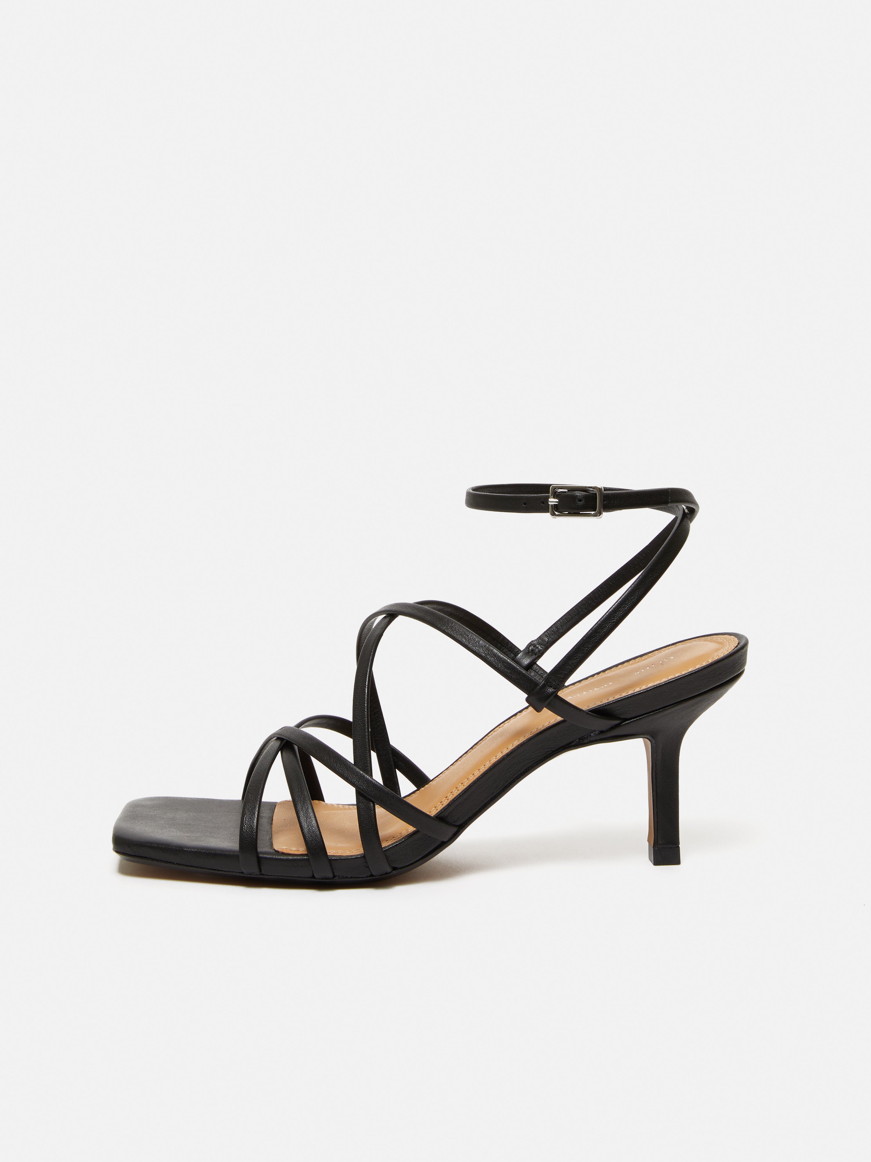 Sofia Heeled Sandal | Black – Jigsaw