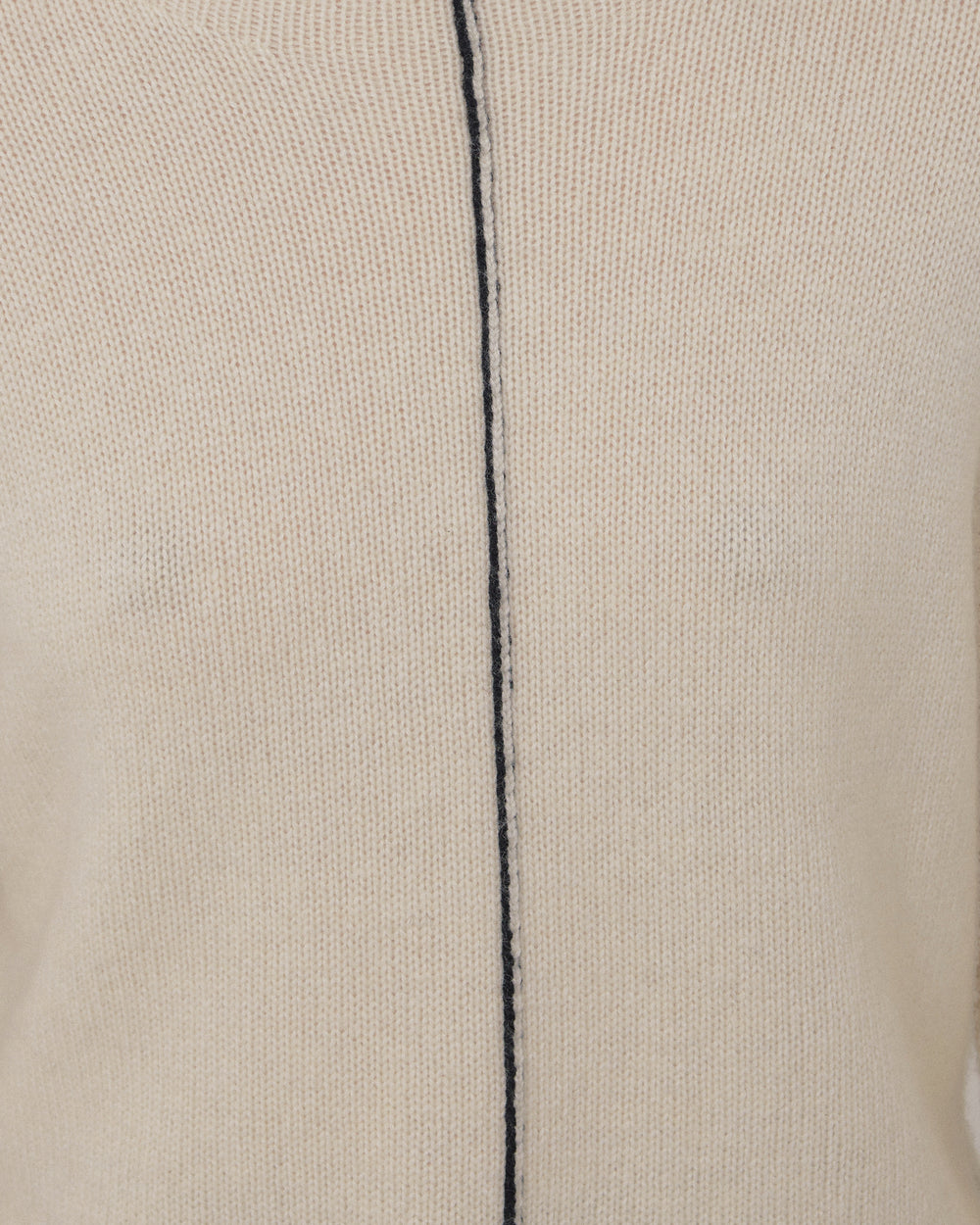 Wool Cashmere Blend Line Jumper | Cream – Jigsaw