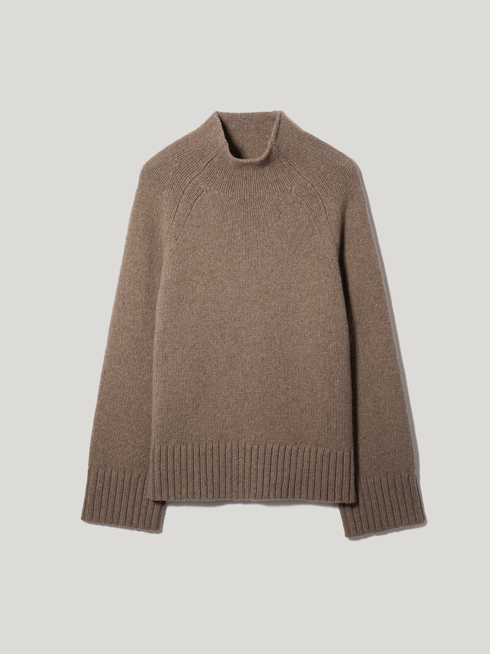 Wool Blend Snowdon Jumper | Taupe – Jigsaw