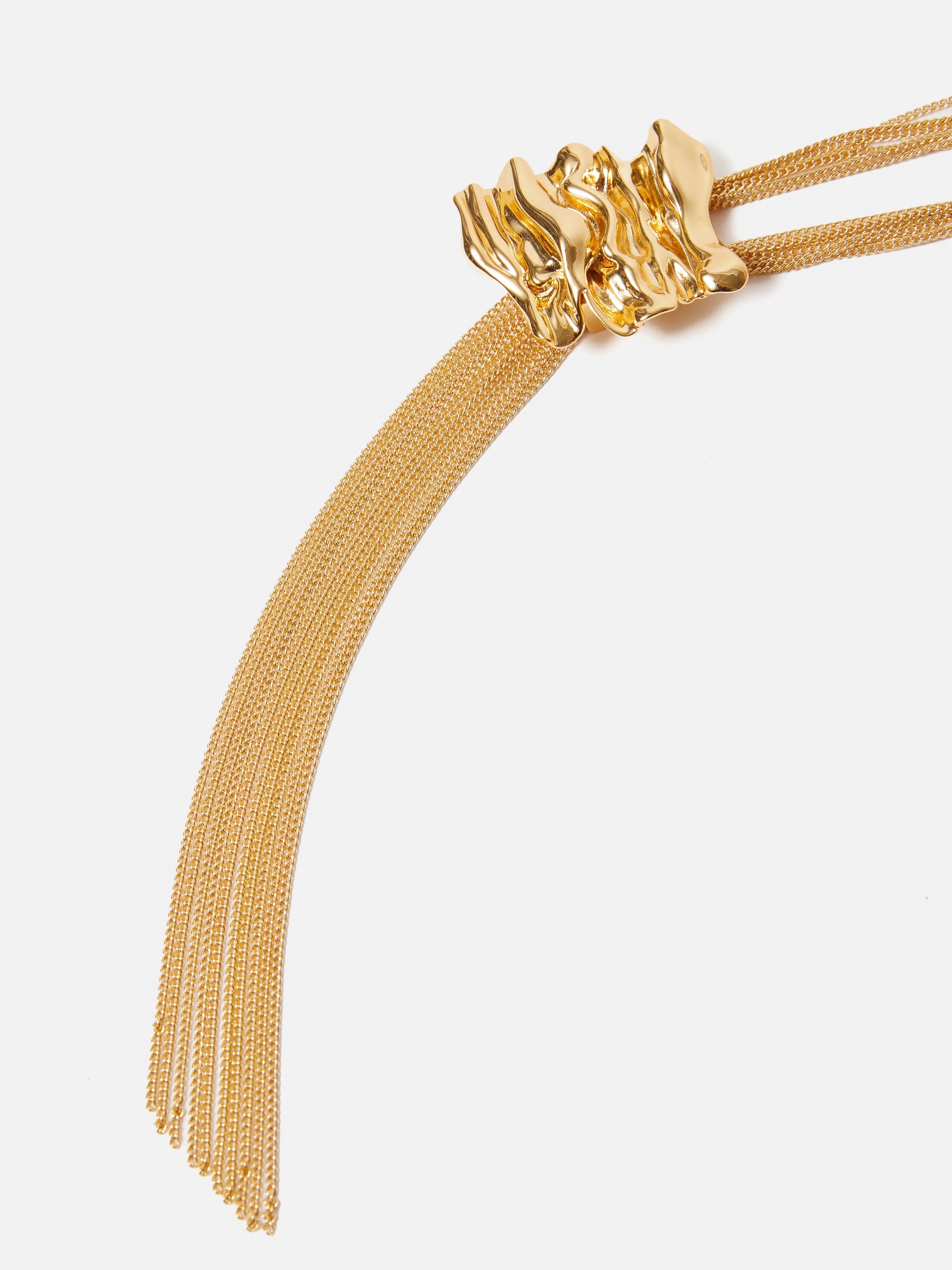 Crumpled Textured Necklace | Gold – Jigsaw