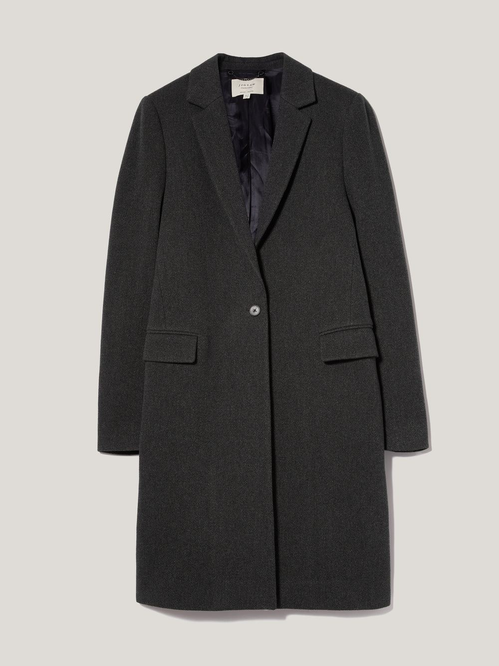 Wool Blend City Coat | Grey – Jigsaw