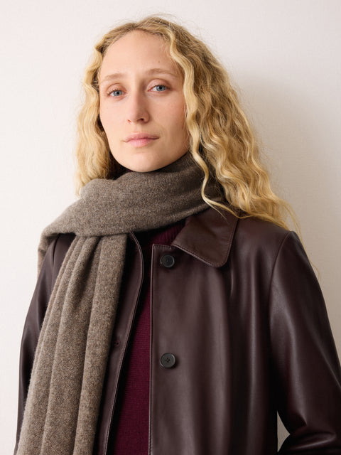 Pure Cashmere Scarf | Taupe – Jigsaw