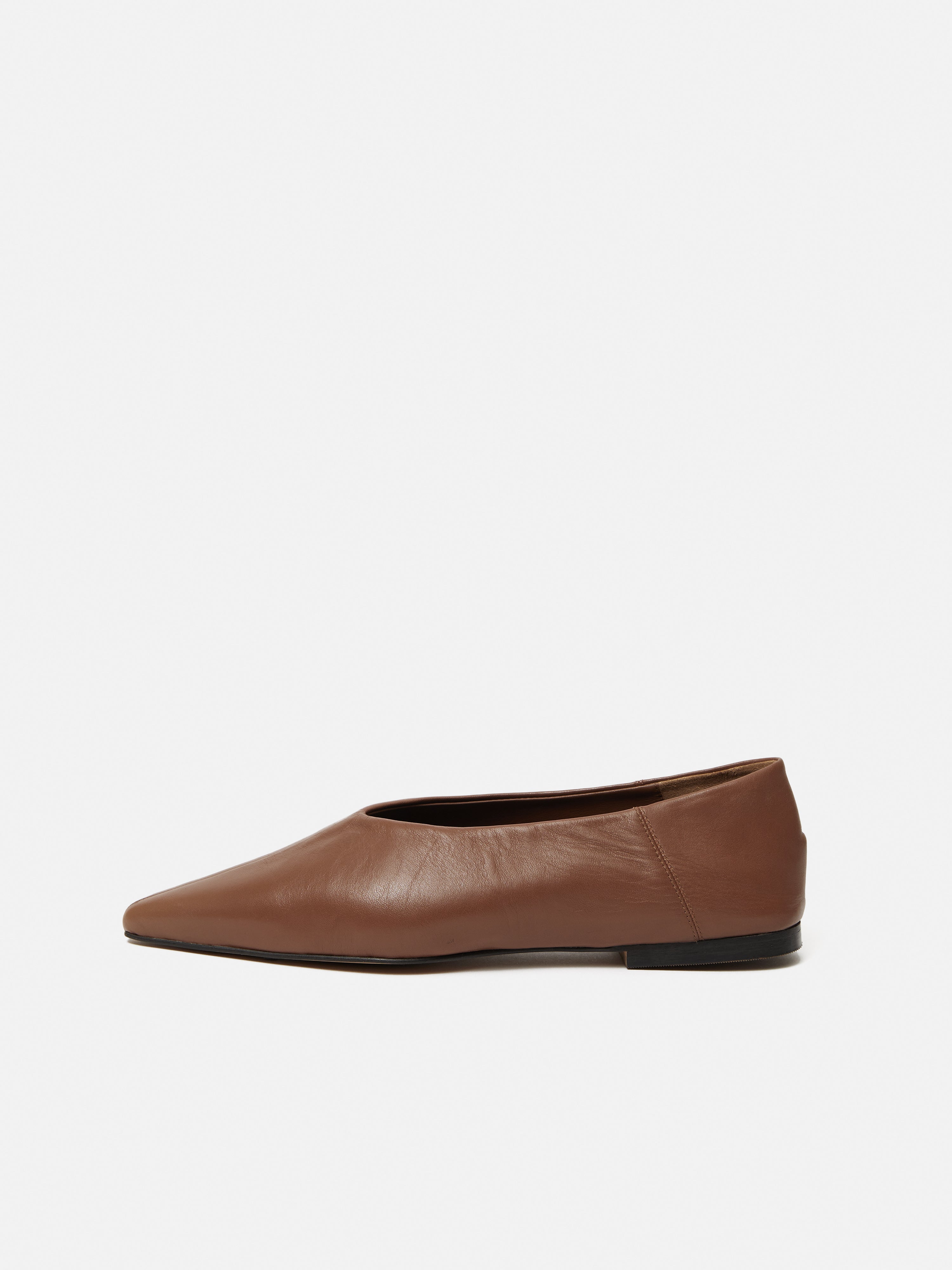 Linnie Flat Pointed Ballerina | Tan – Jigsaw