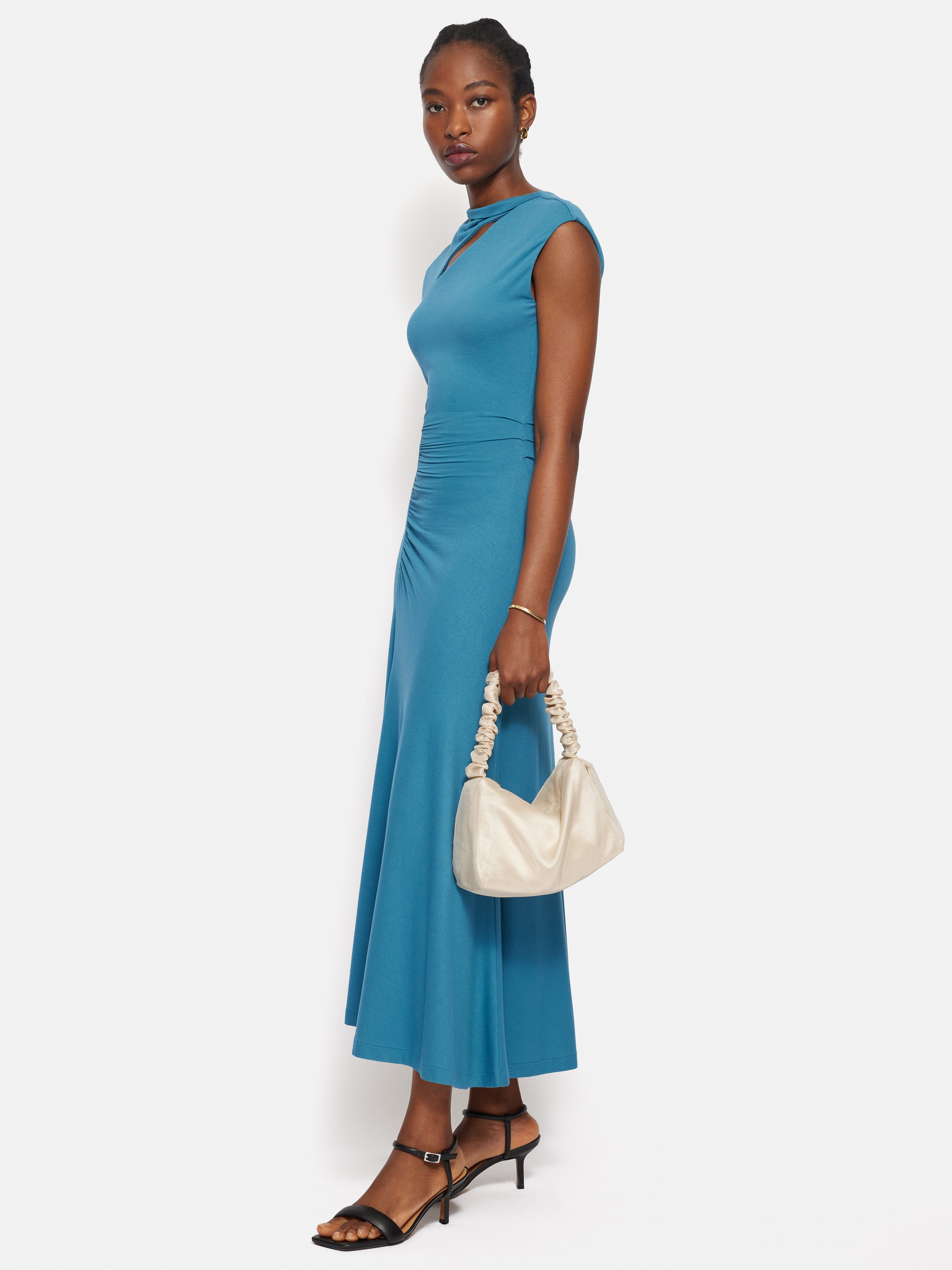 Ruched Organza Mini Bag | Cream – Jigsaw