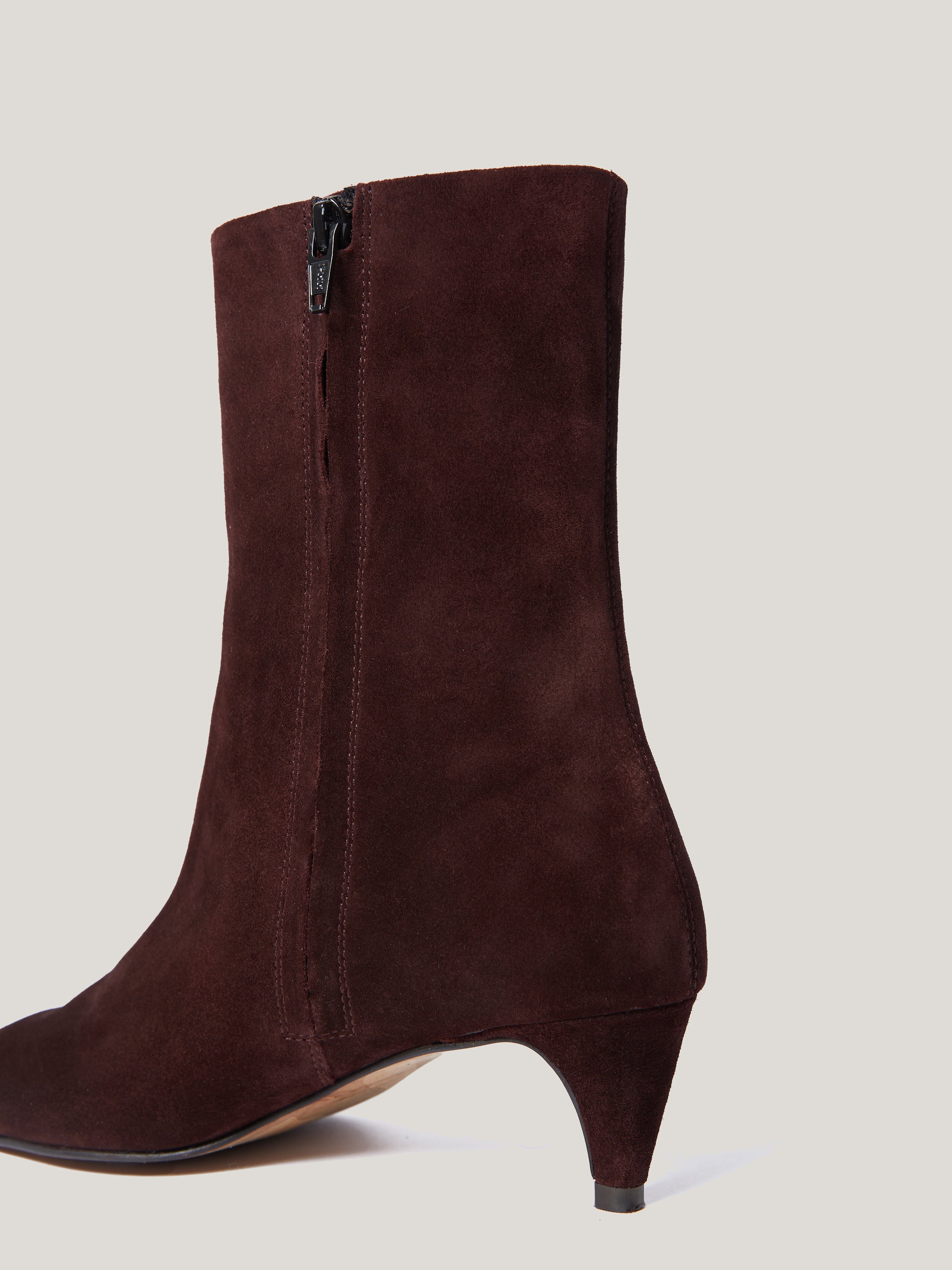 Leather Valerie Ankle Boot | Port – Jigsaw