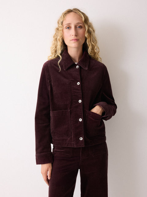 Cord Patch Pocket Jacket | Purple – Jigsaw