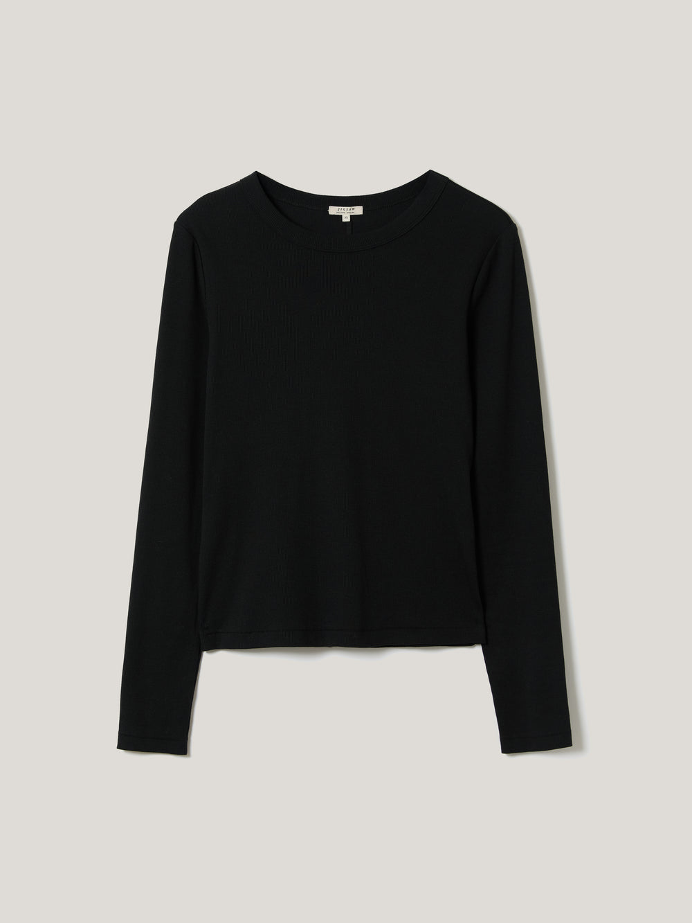 Long Sleeve Fine Cotton Baby Tee | Black – Jigsaw