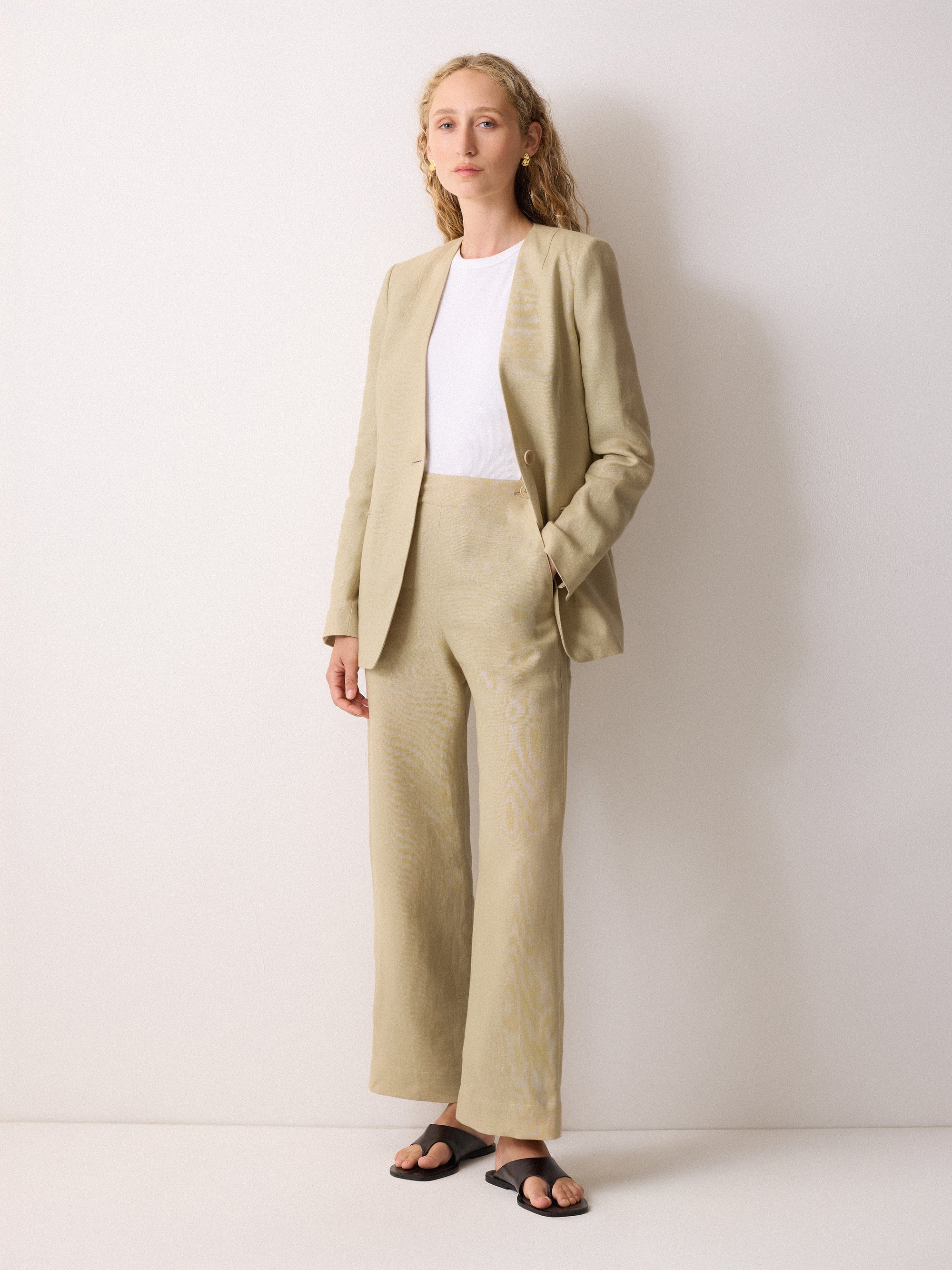Irish Linen Sailor Trouser | Sand – Jigsaw