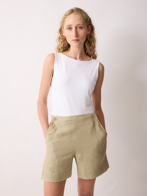 Irish Linen Sailor Short | Sand – Jigsaw