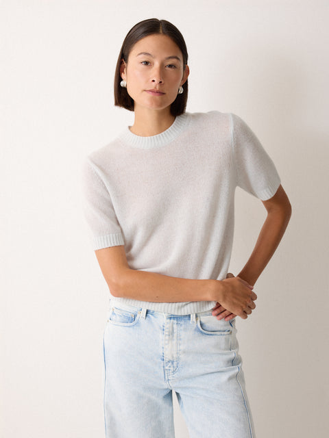 Cloud Cashmere T-shirt | Grey – Jigsaw