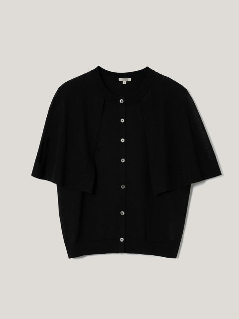 Sheer Cardi Cape Top | Black – Jigsaw