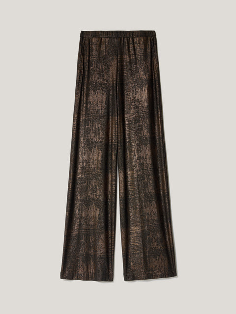 Crackle Gold Wide Leg Trouser | Gold – Jigsaw