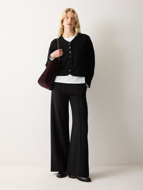 Boiled Wool Blend Jacket | Black – Jigsaw