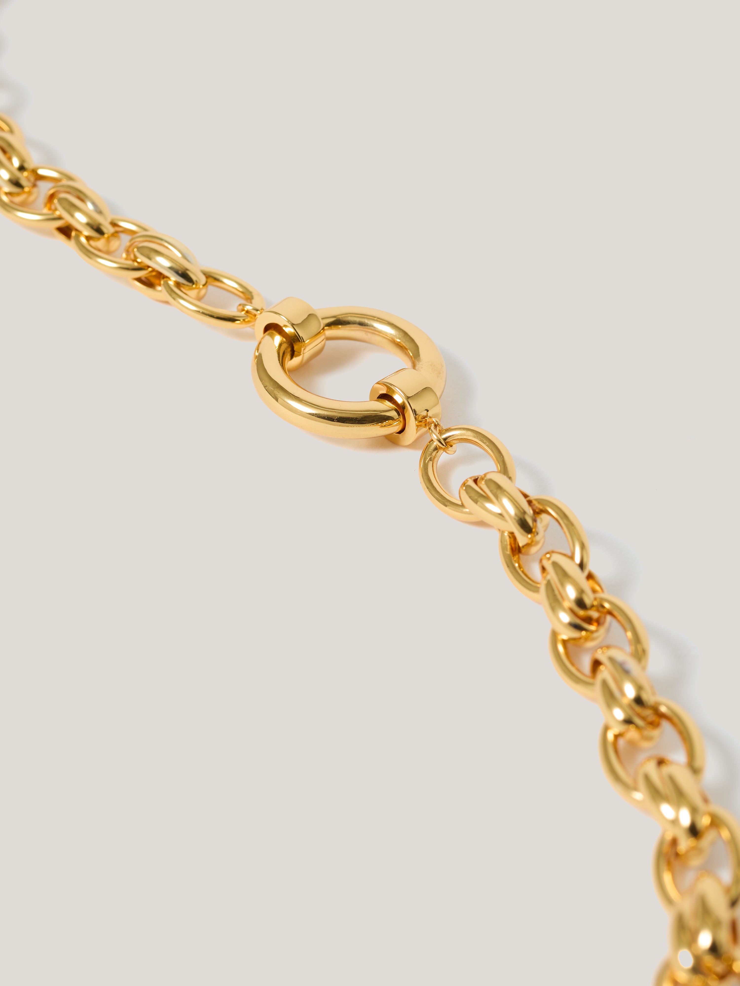 Round Link Chain Necklace | Gold – Jigsaw