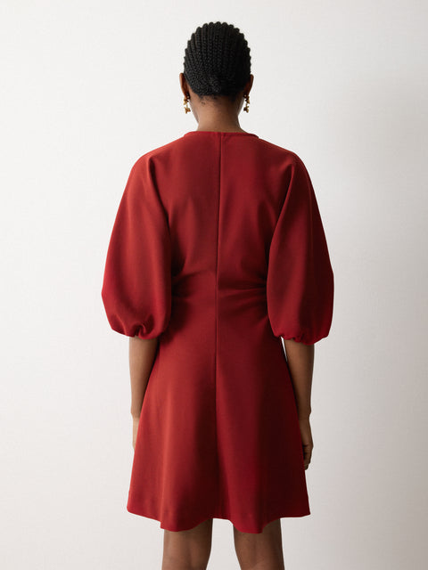 Stretch Crepe Mini Dress | Red – Jigsaw